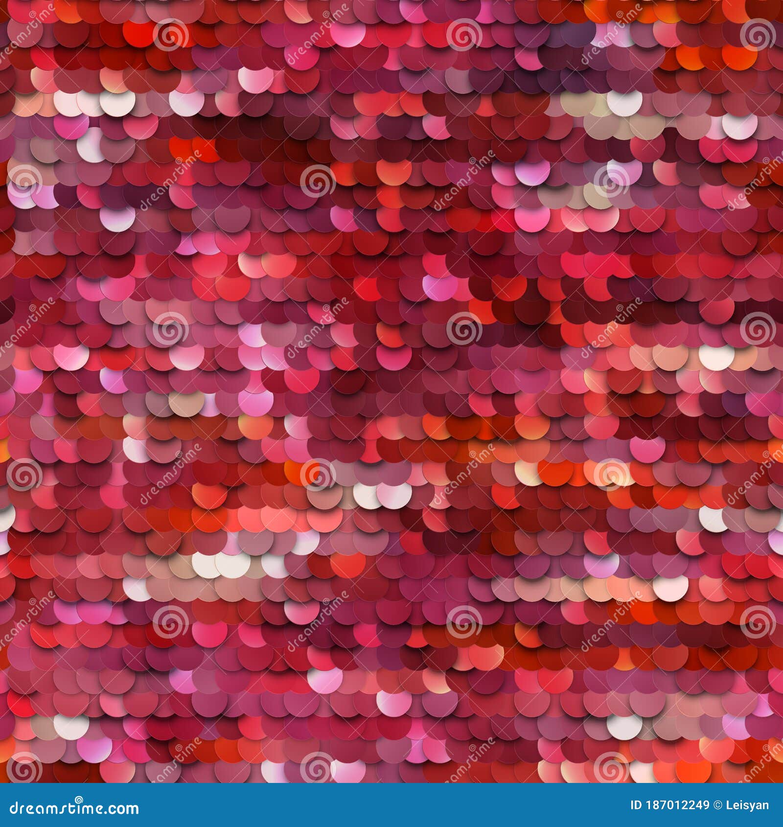 Seamless Red Sequined Texture Stock Illustration - Illustration of ...