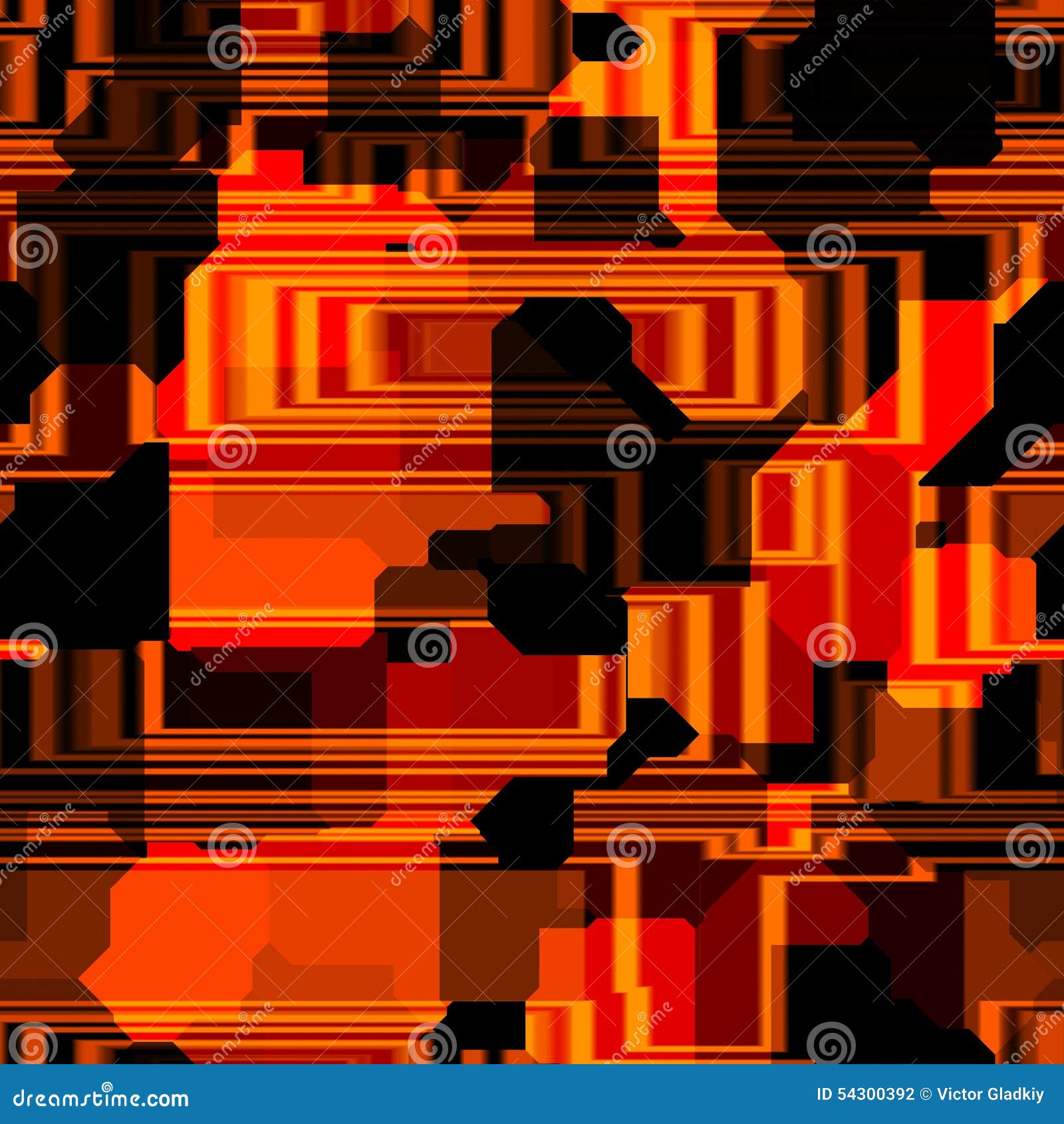 Seamless Red Techno Background Stock Illustration - Illustration of ...