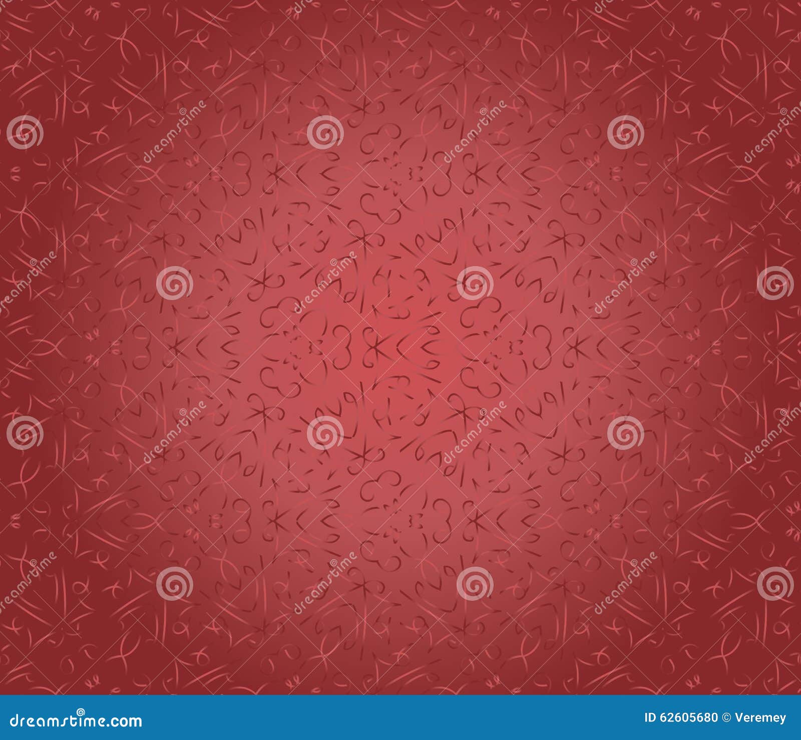 Seamless Red Vintage Pattern Stock Vector - Illustration of repeating ...