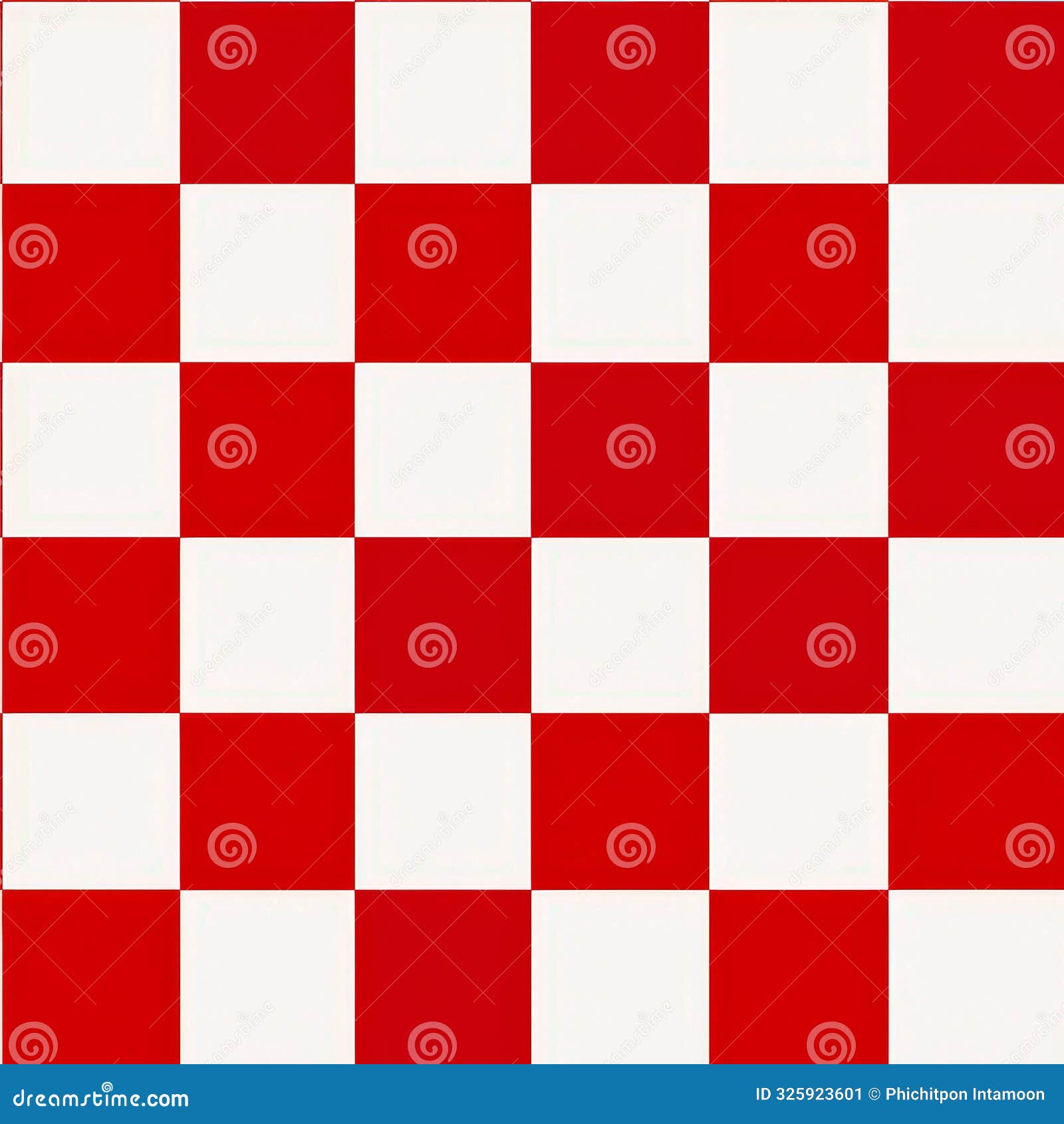 Seamless Red and White Checker or Chess Board Stock Illustration ...