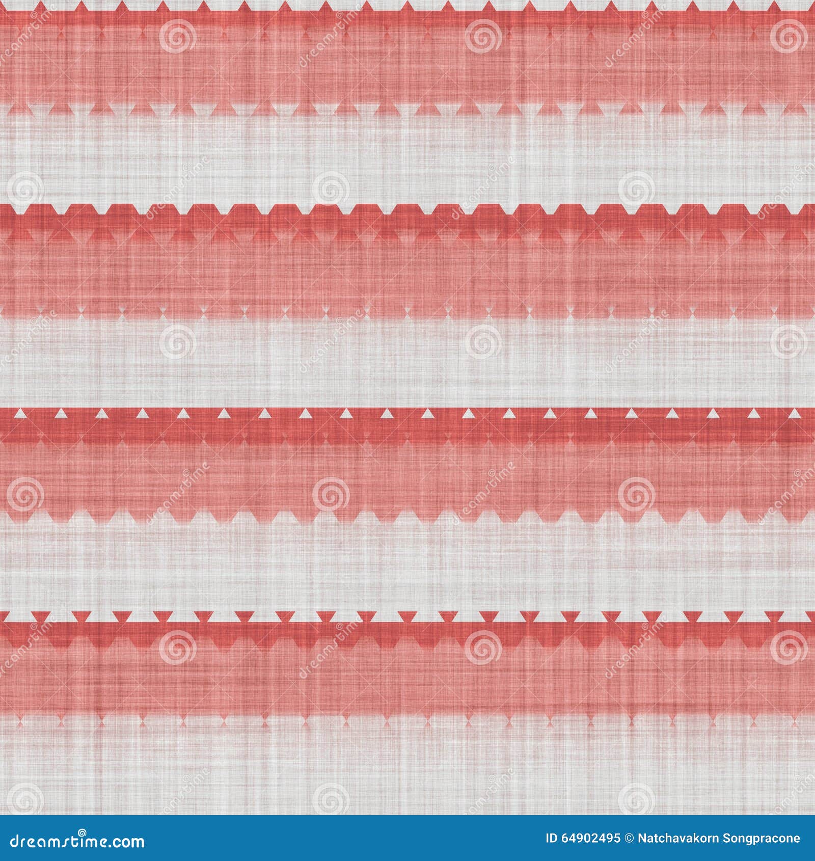 Seamless Red and White Geometric Texture Stock Illustration ...