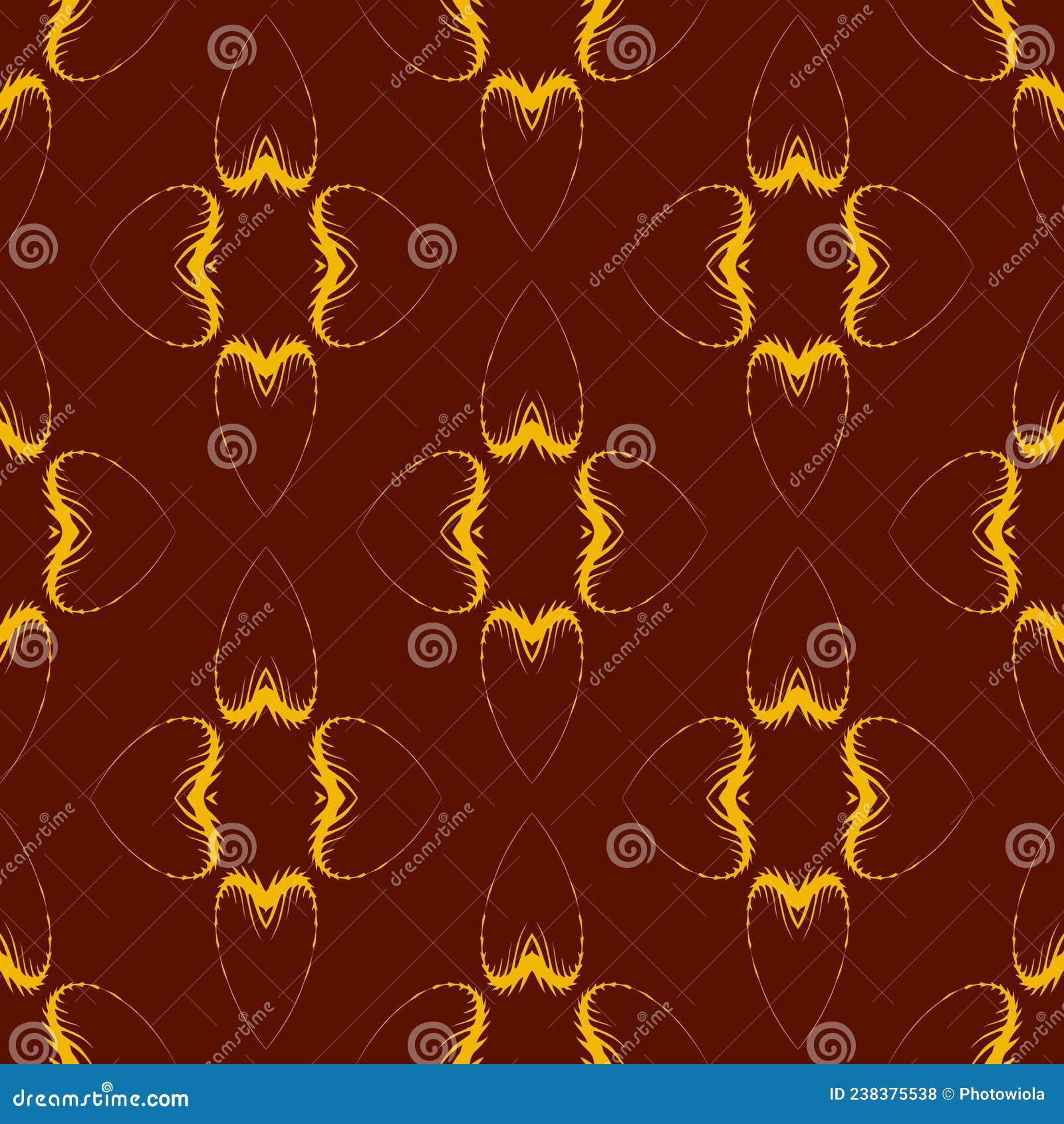 Seamless Red-yellow Pattern for Materials, Wallpapers, for Use in ...
