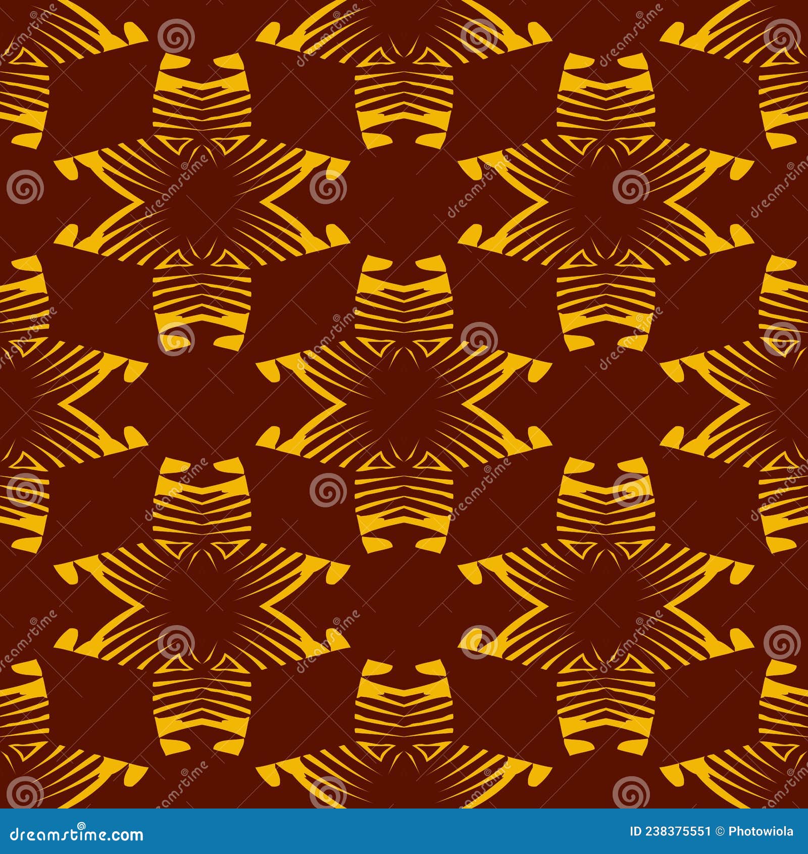 Seamless Red-yellow Pattern for Materials, Wallpapers, for Use in ...