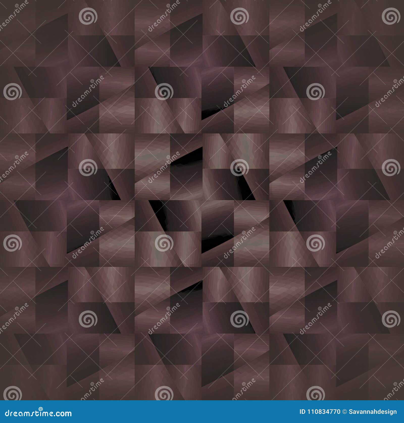 Seamless Regular Angled Pattern in Dark Brown Shades Centered Stock ...