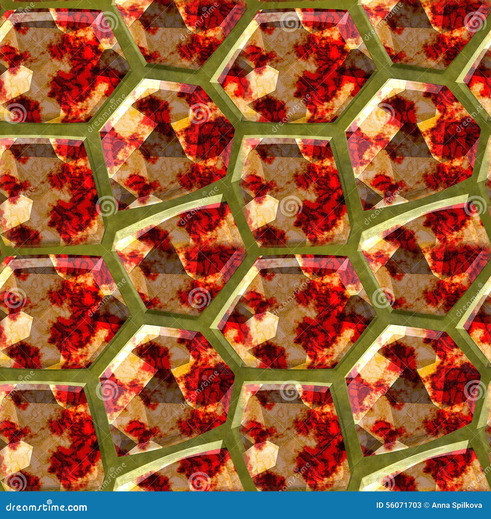 Seamless Relief Floor Pattern of Polygonal Stones with Marbled ...