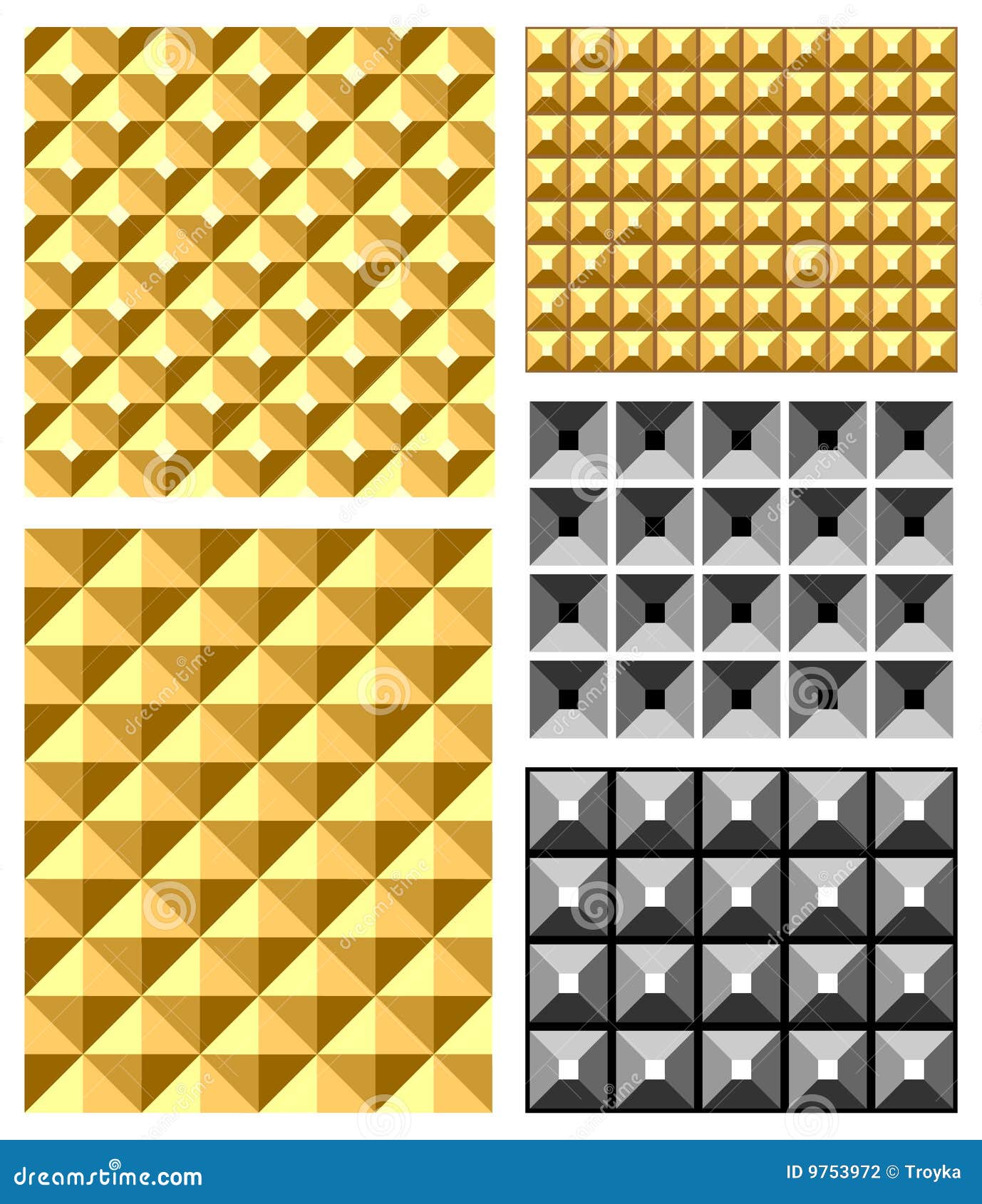 Seamless relief patterns. stock vector. Illustration of halftone - 9753972