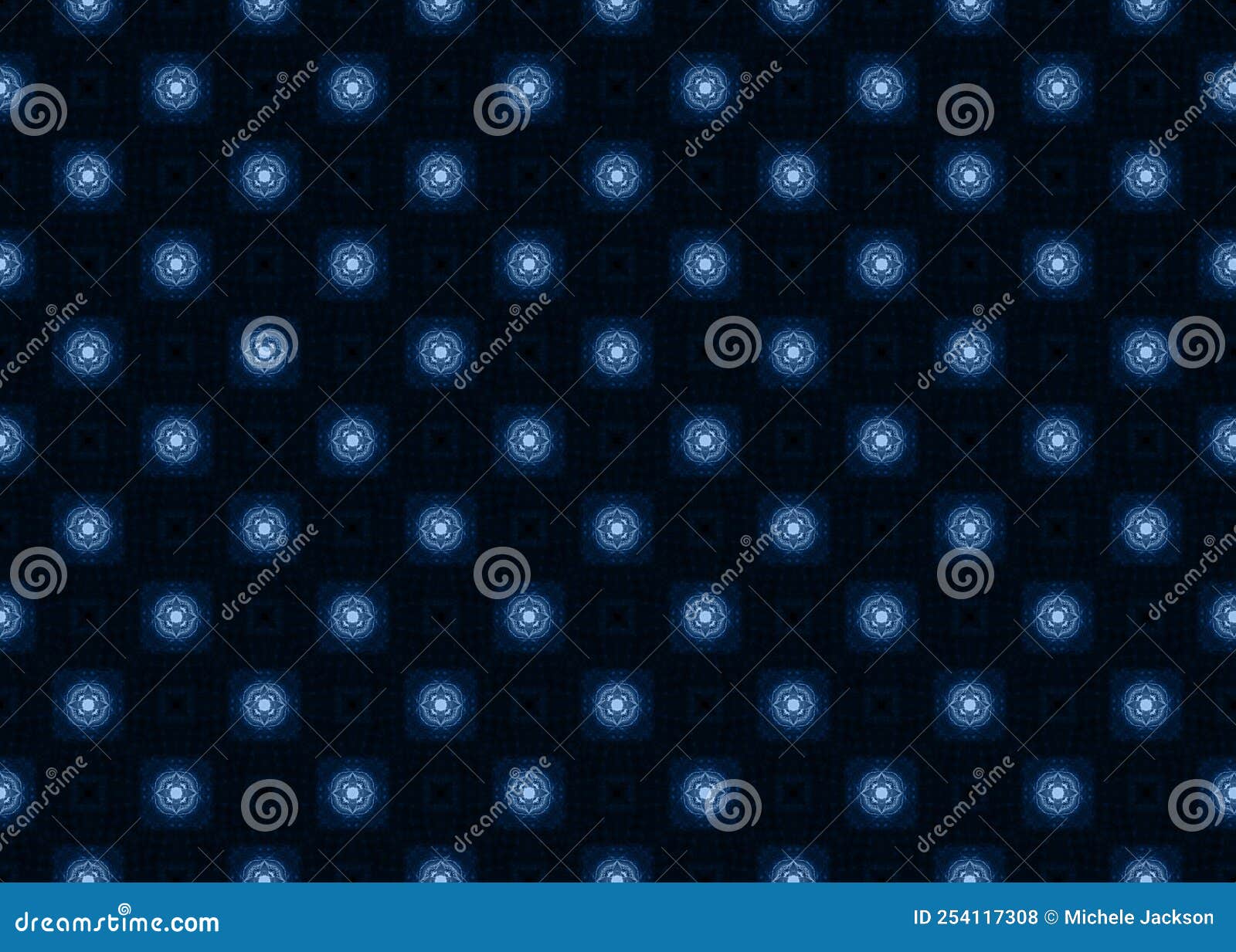 Dark Blue and Light Shapes Seamless Repeat Pattern Illustration Stock ...