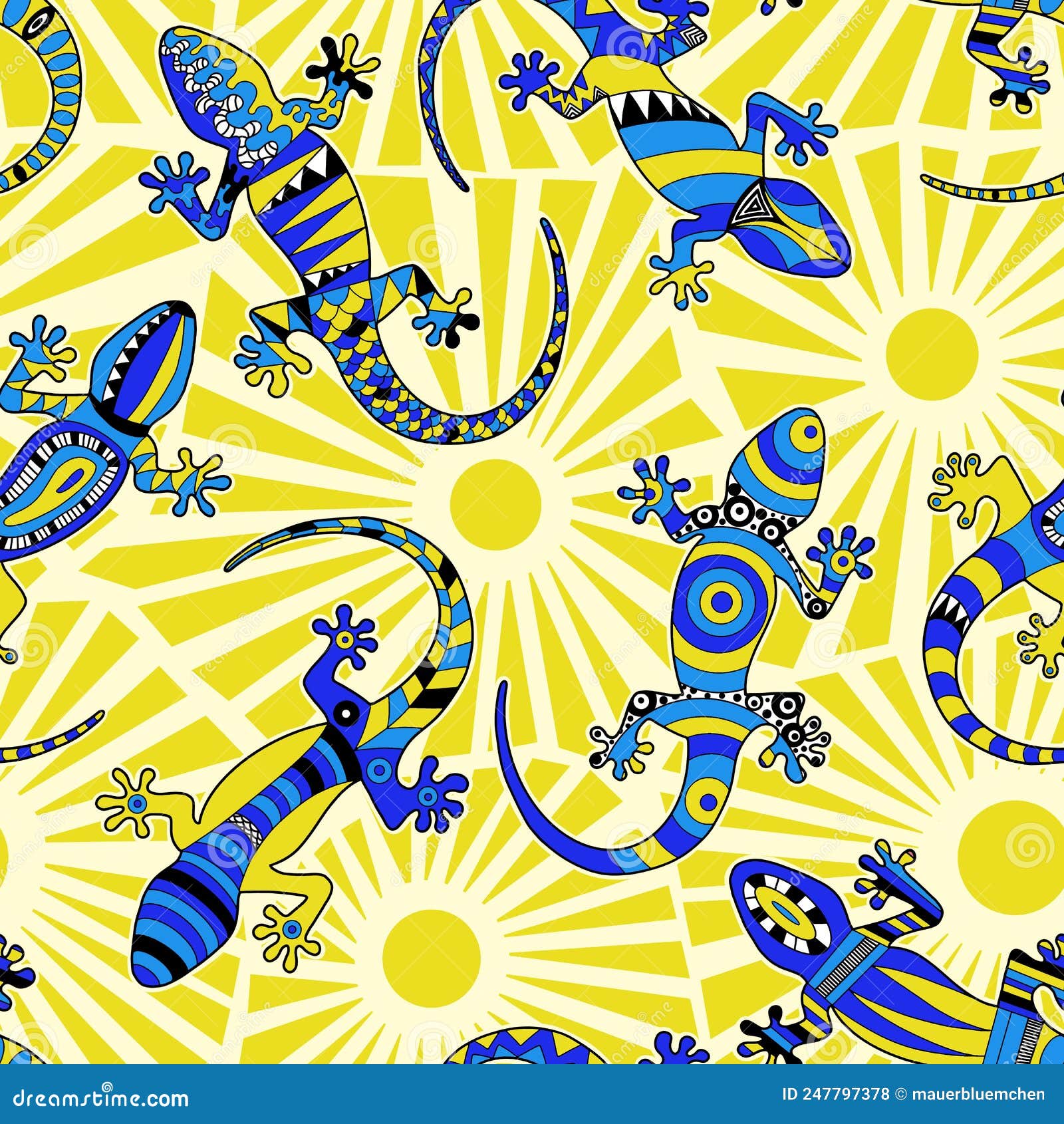 Geckos Drawing Cartoon Illustration | CartoonDealer.com #127552006