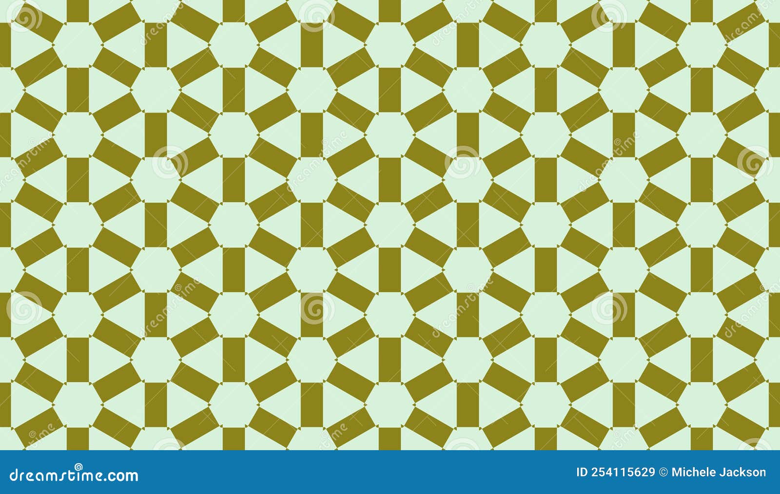 Green Hexagons Seamless Repeat Pattern Illustration Stock Illustration ...