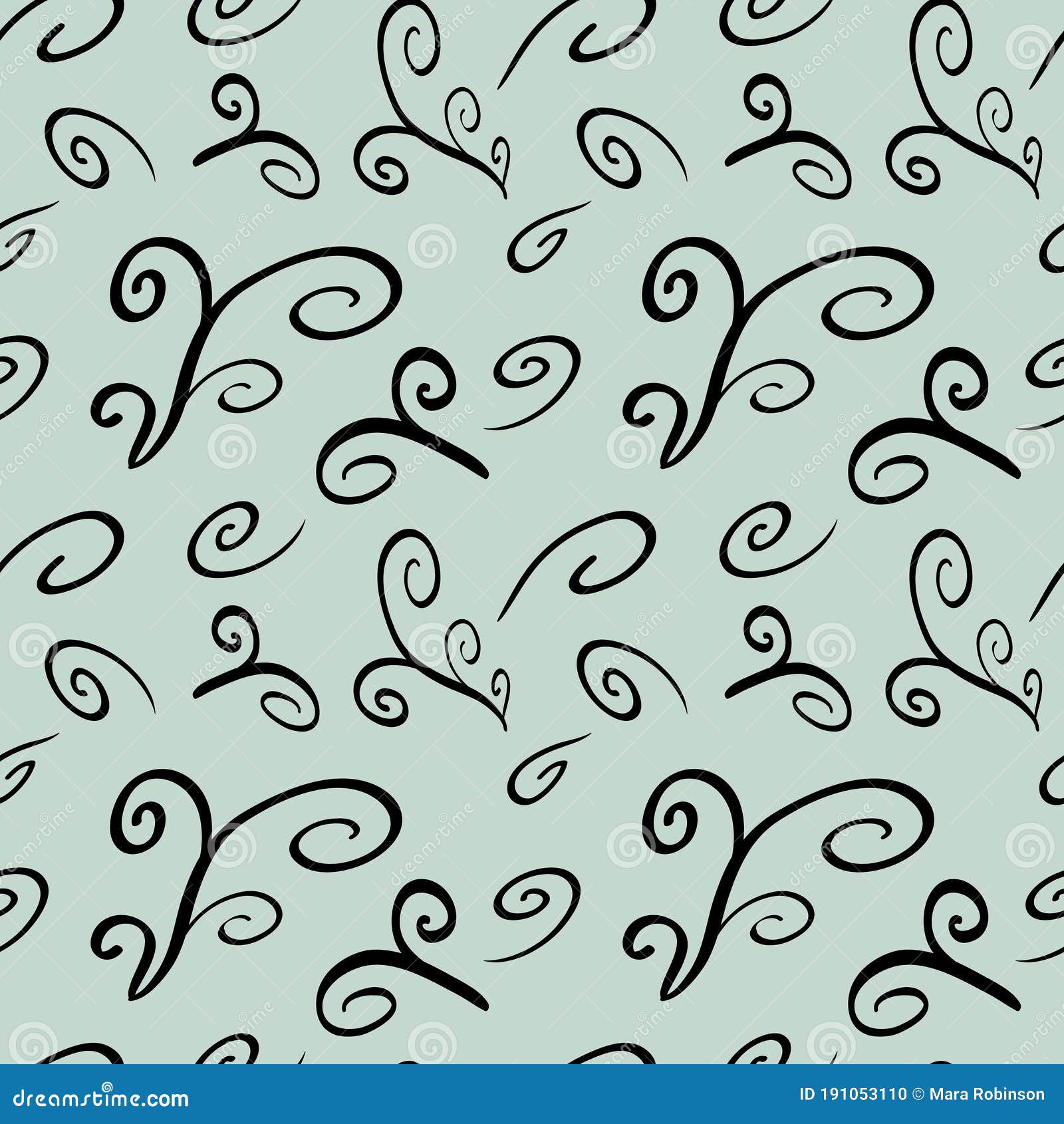 Seamless Repeat Swirl Abstract Pattern Stock Vector - Illustration of ...