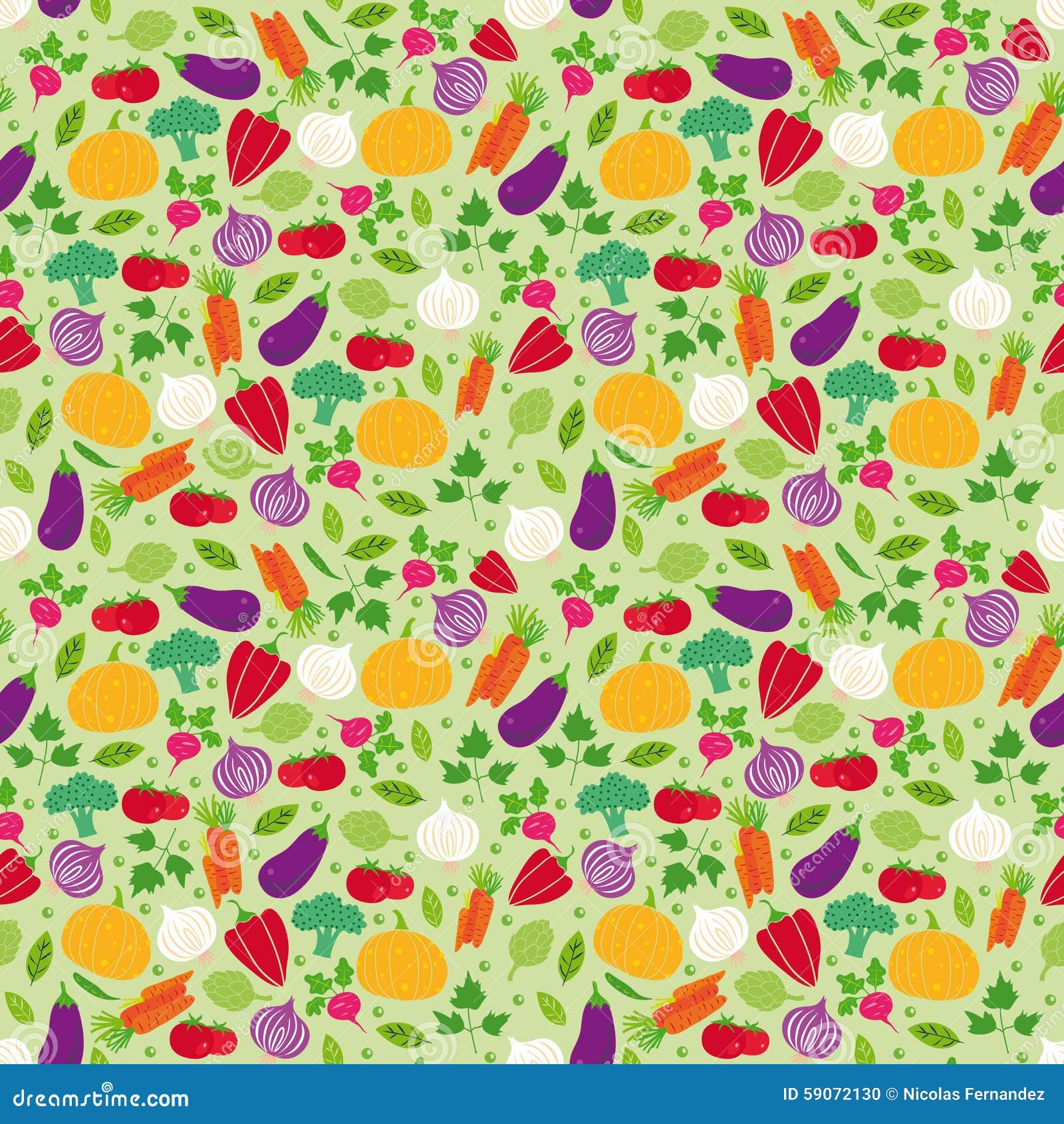 Seamless repeat vegetables stock illustration. Illustration of pattern ...