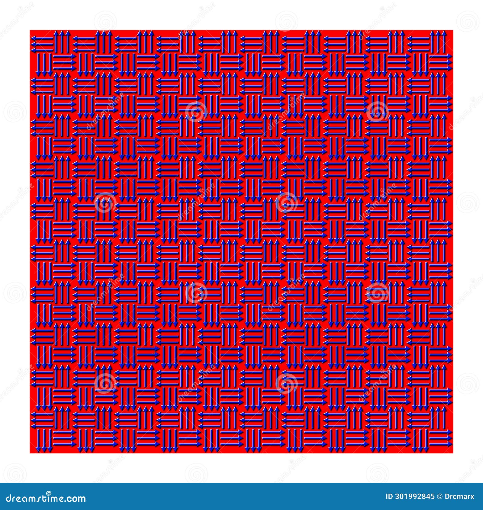 Seamless Repeatable 3D Rendered Triple Arrow Pattern Stock Illustration ...