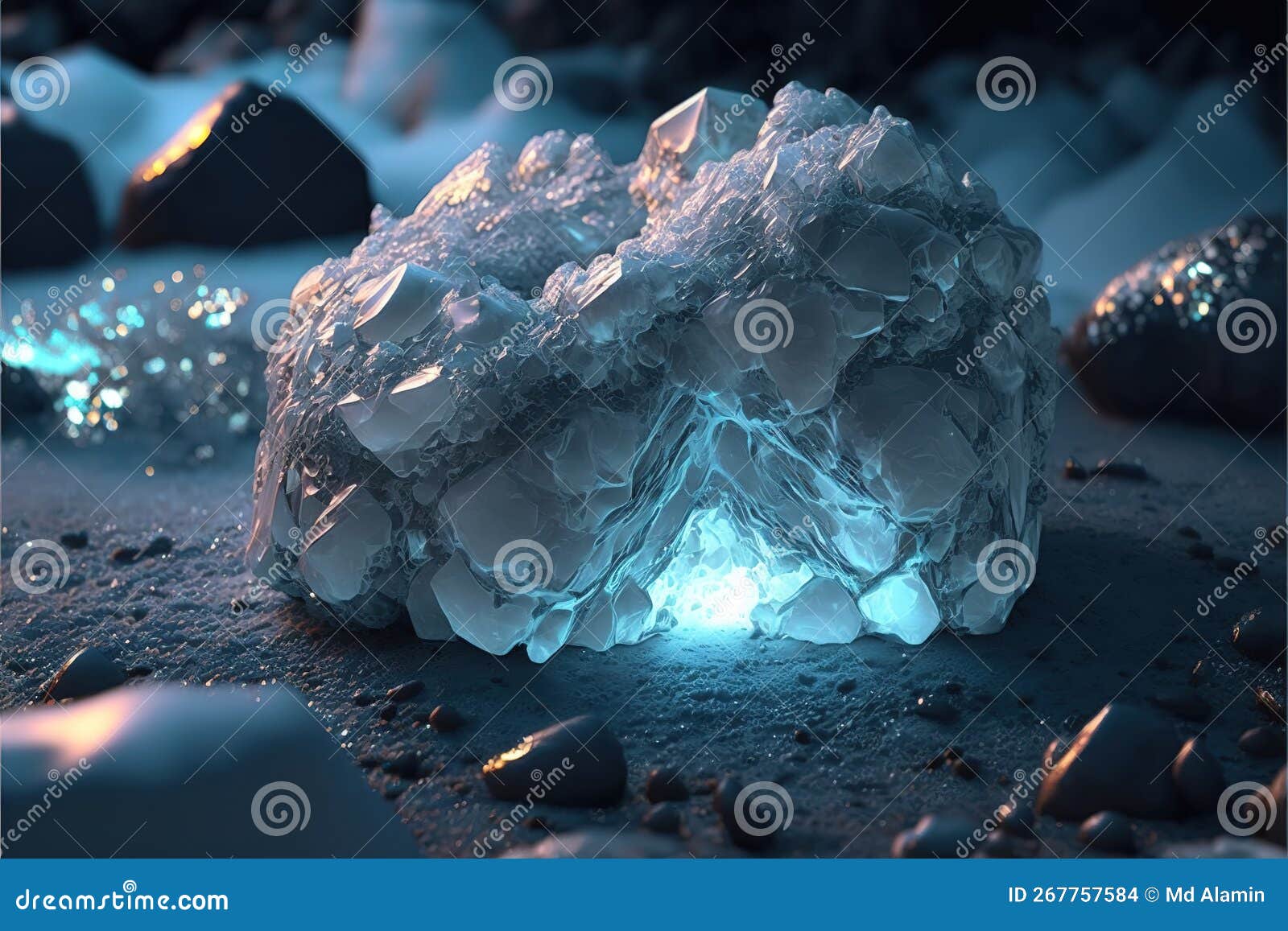 Seamless Repeatable Ice Texture, Hyper Realistic by AI Generated Stock ...