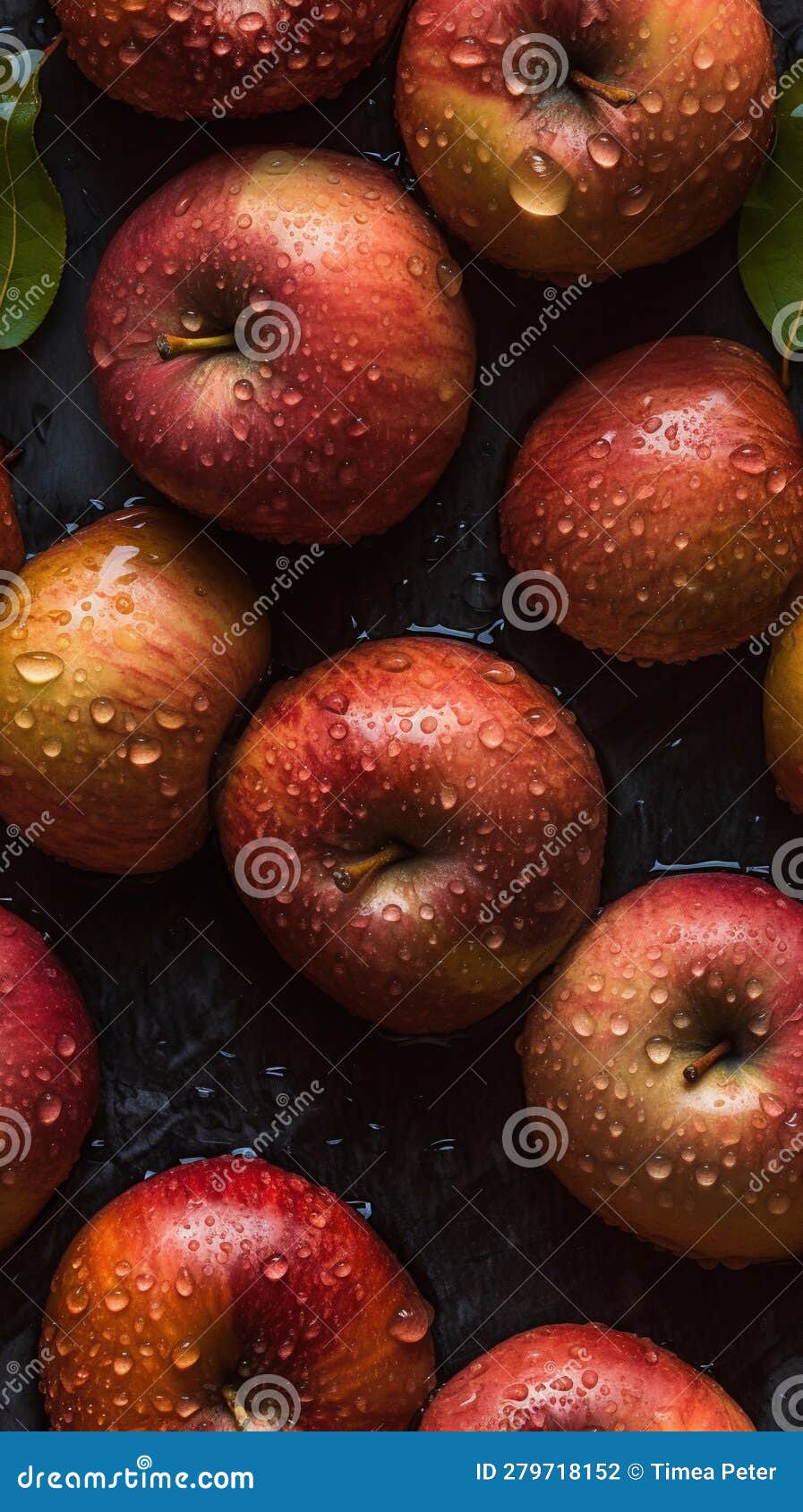 Seamless Repeatable Pattern of Apples Stacked on Each Other Stock ...