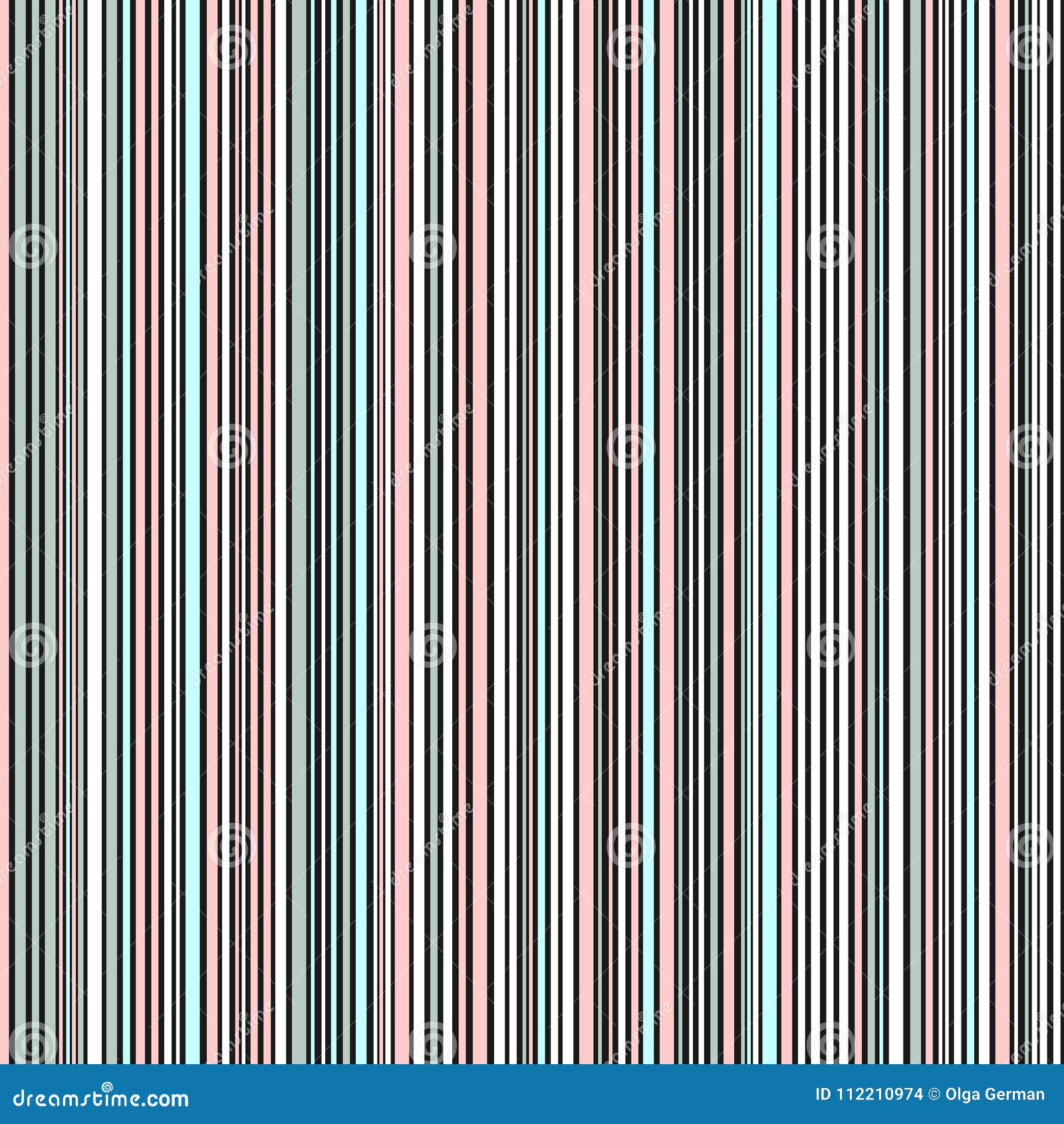 Seamless Repeatable Pattern with Colored Vertical Lines. Stock Vector ...