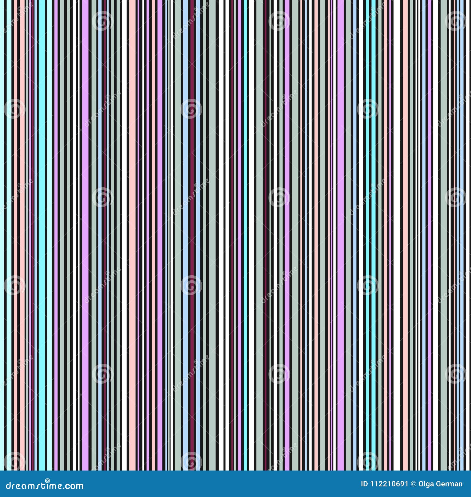 Seamless Repeatable Pattern with Colored Vertical Lines. Stock Vector ...