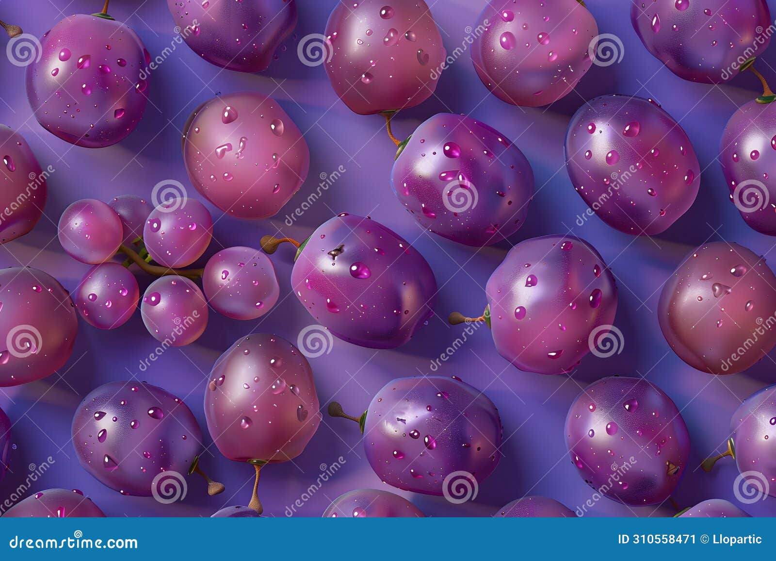 Seamless Repeatable and Texture Pattern of Fresh Grapes Fruits Stock ...