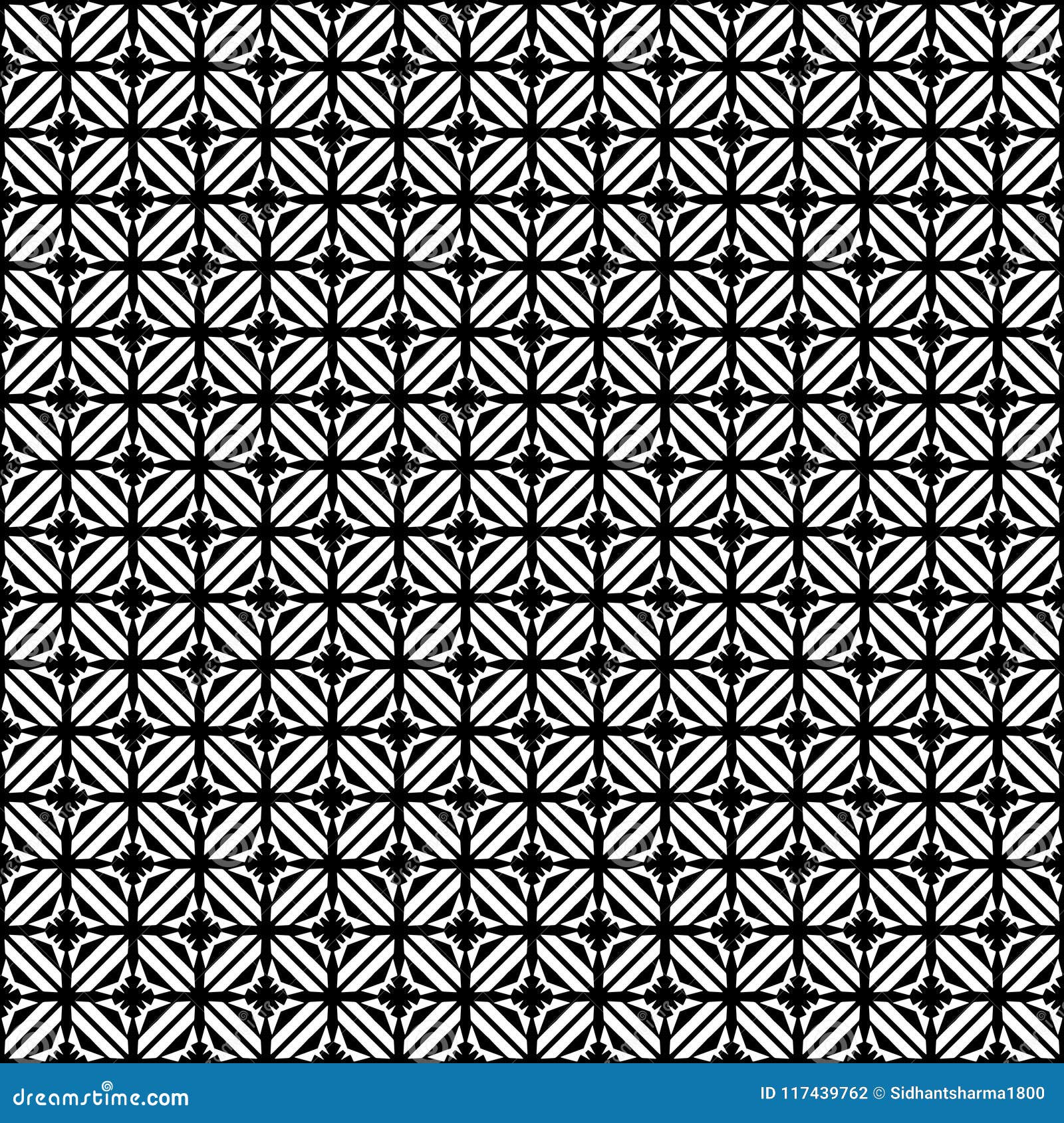 Vector Black White Repeat Designs Stock Vector - Illustration of ...