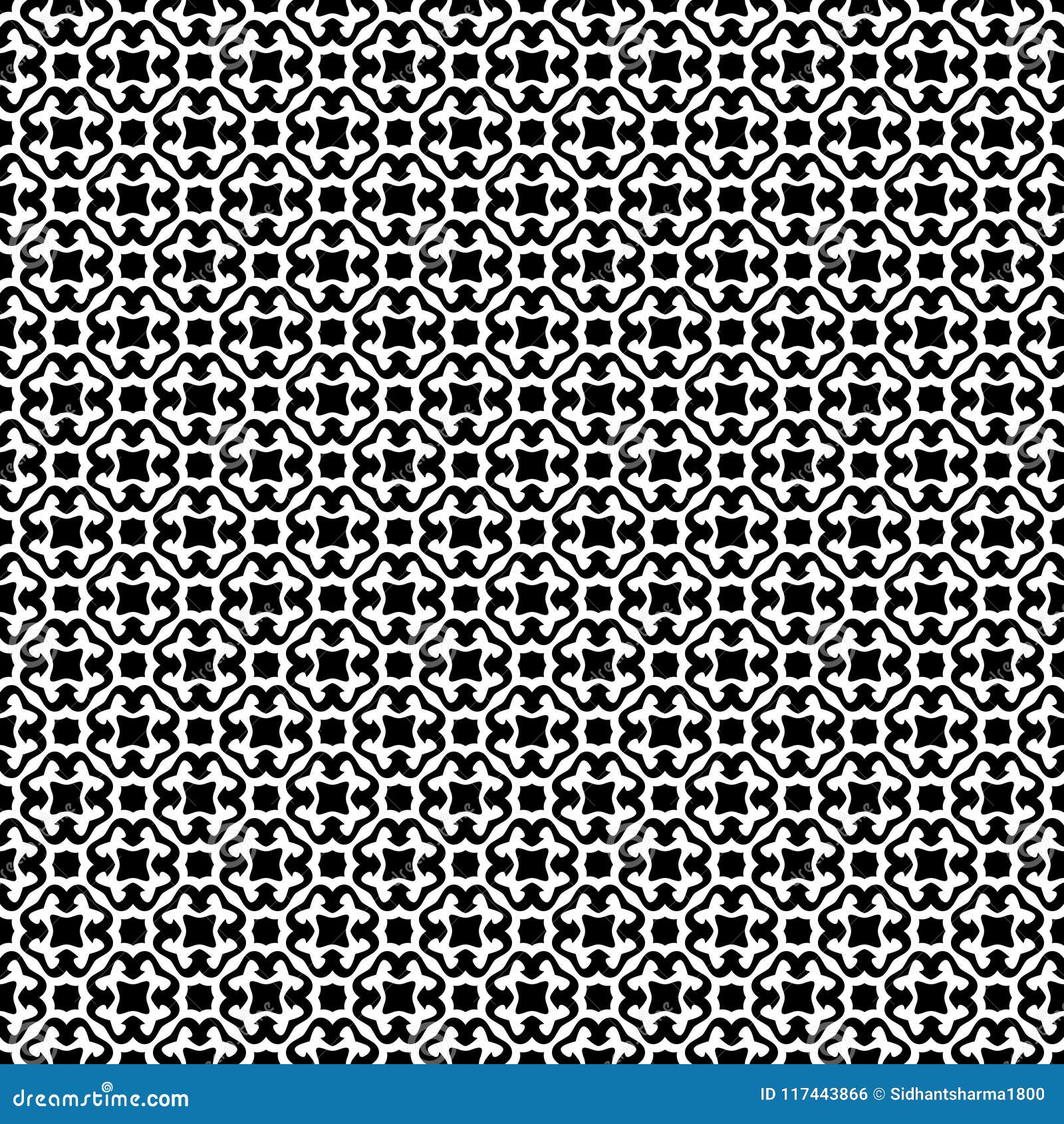 Vector Black White Repeat Designs Stock Vector - Illustration of ...