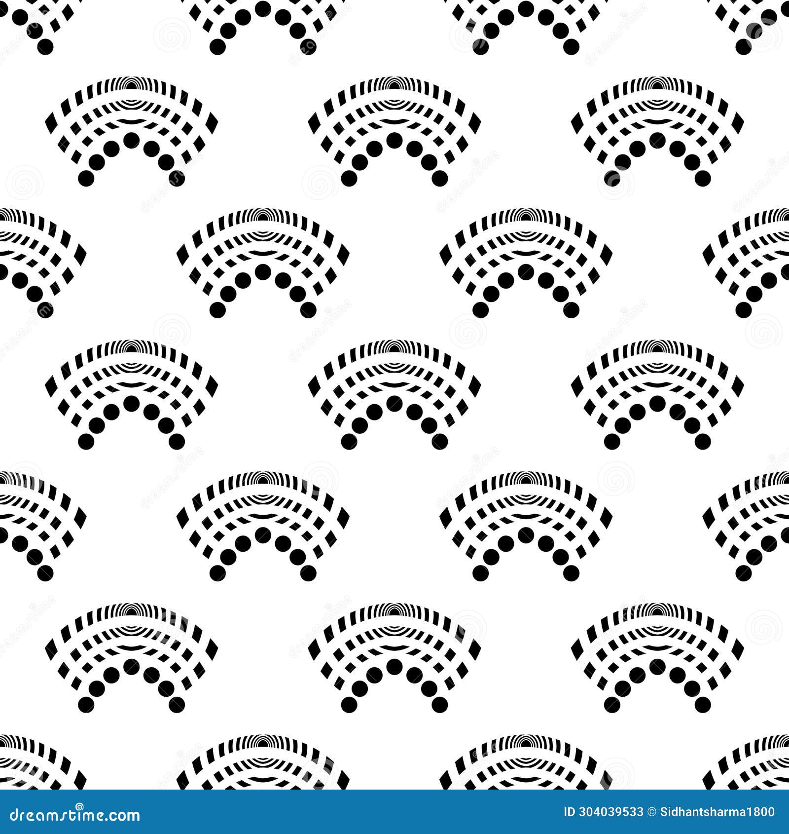 Seamless Repeated Pattern Repeated Geometric Fabric Textile Tile ...