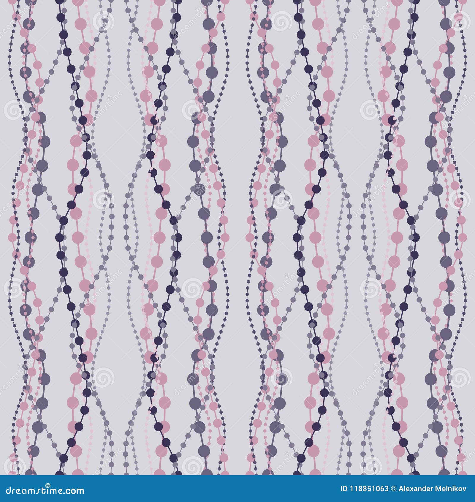 Seamless Repeating Background Simulating Beads on Threads Stock Vector ...