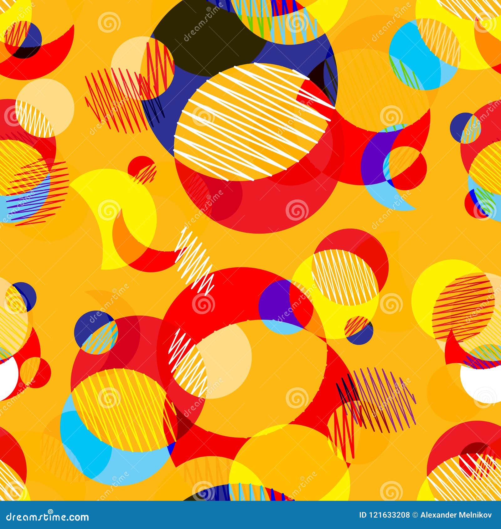 Seamless Repeating Background from Various Geometric Shapes Stock ...