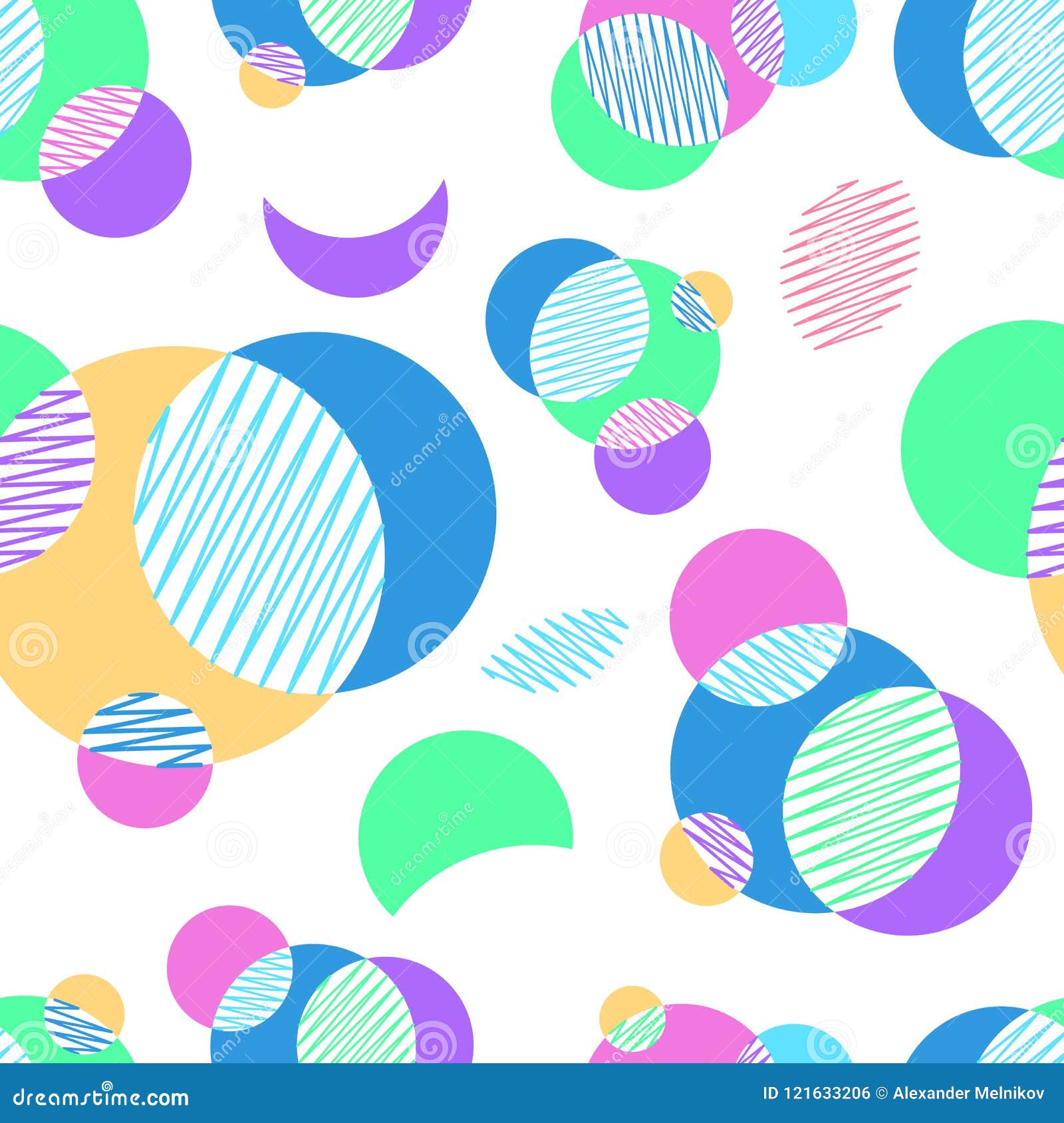 Seamless Repeating Background from Various Geometric Shapes Stock ...