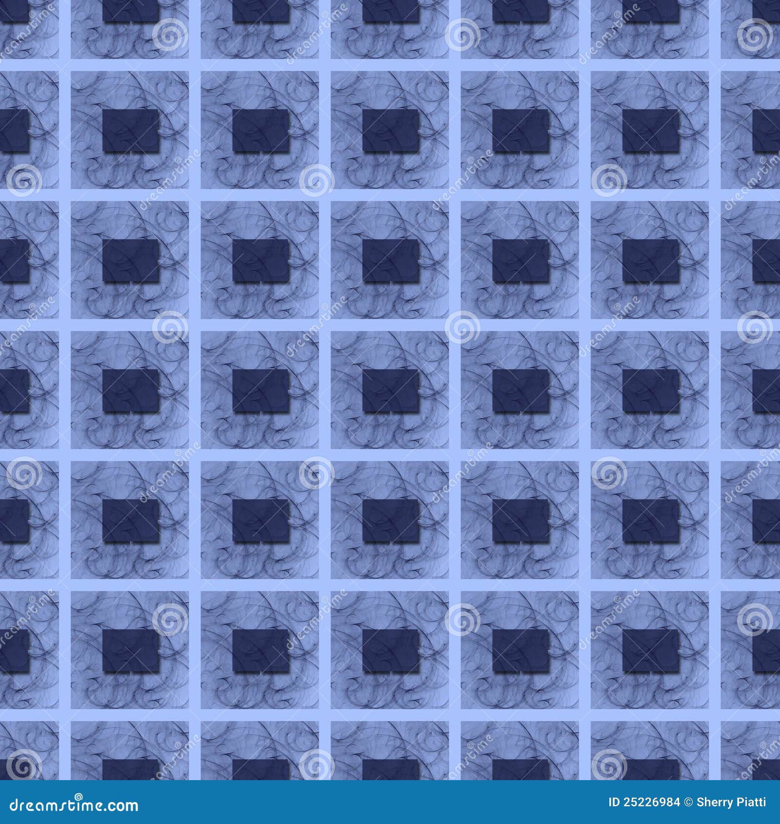 Seamless Repeating Block Pattern In Blues Stock Illustration ...