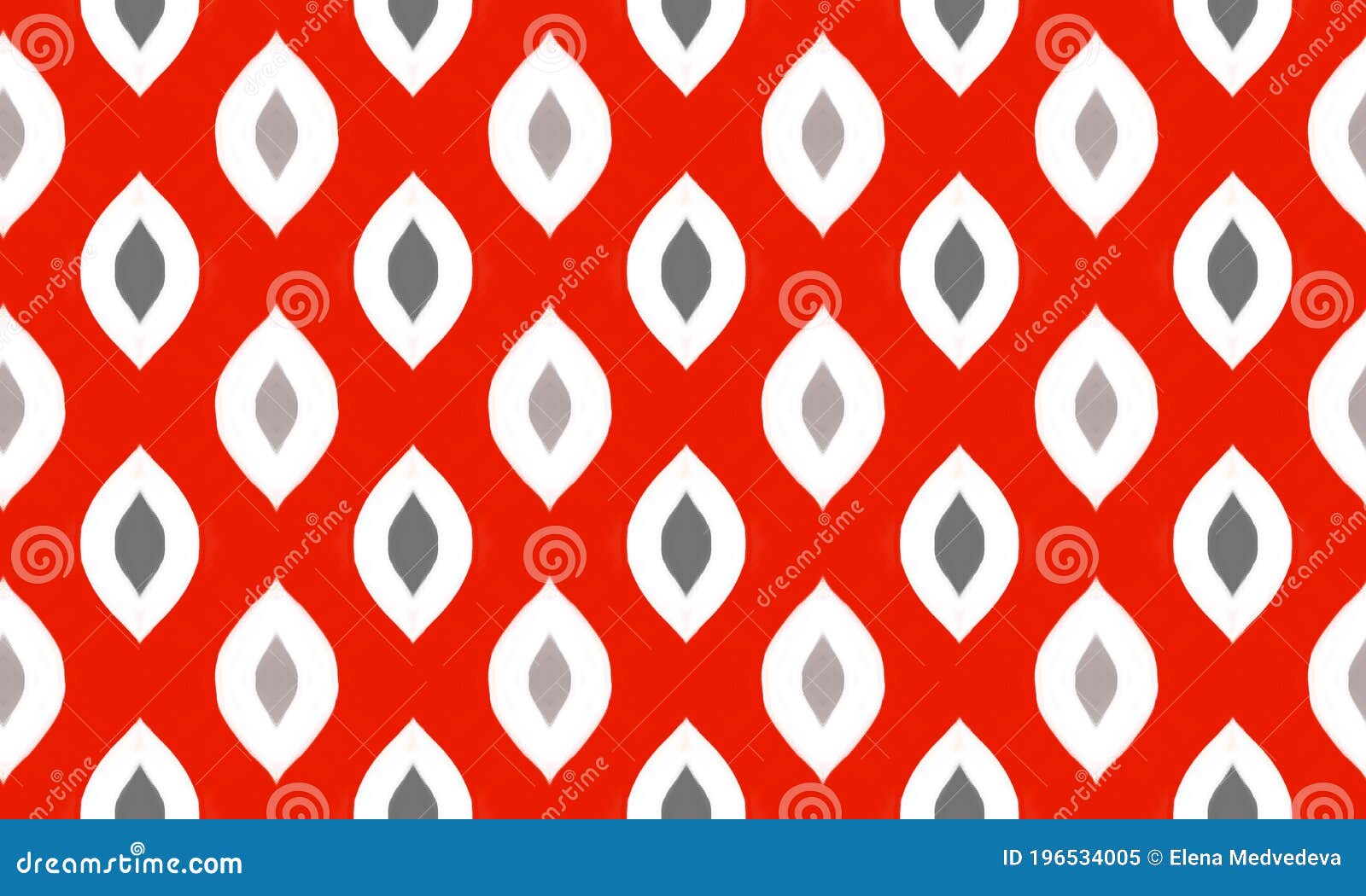 Seamless Repeating Bright Red Pattern with White Grains Hand-drawn with ...