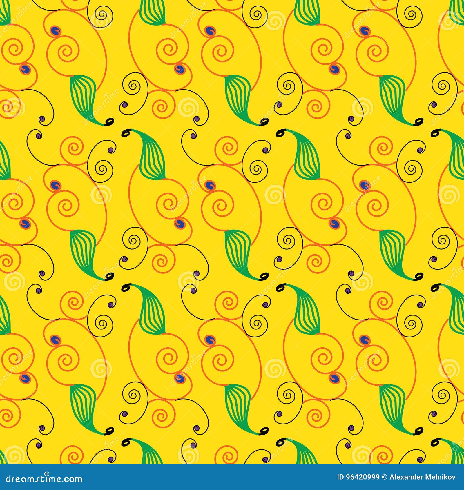 Seamless Repeating Ethnic Pattern Stock Illustration - Illustration of ...