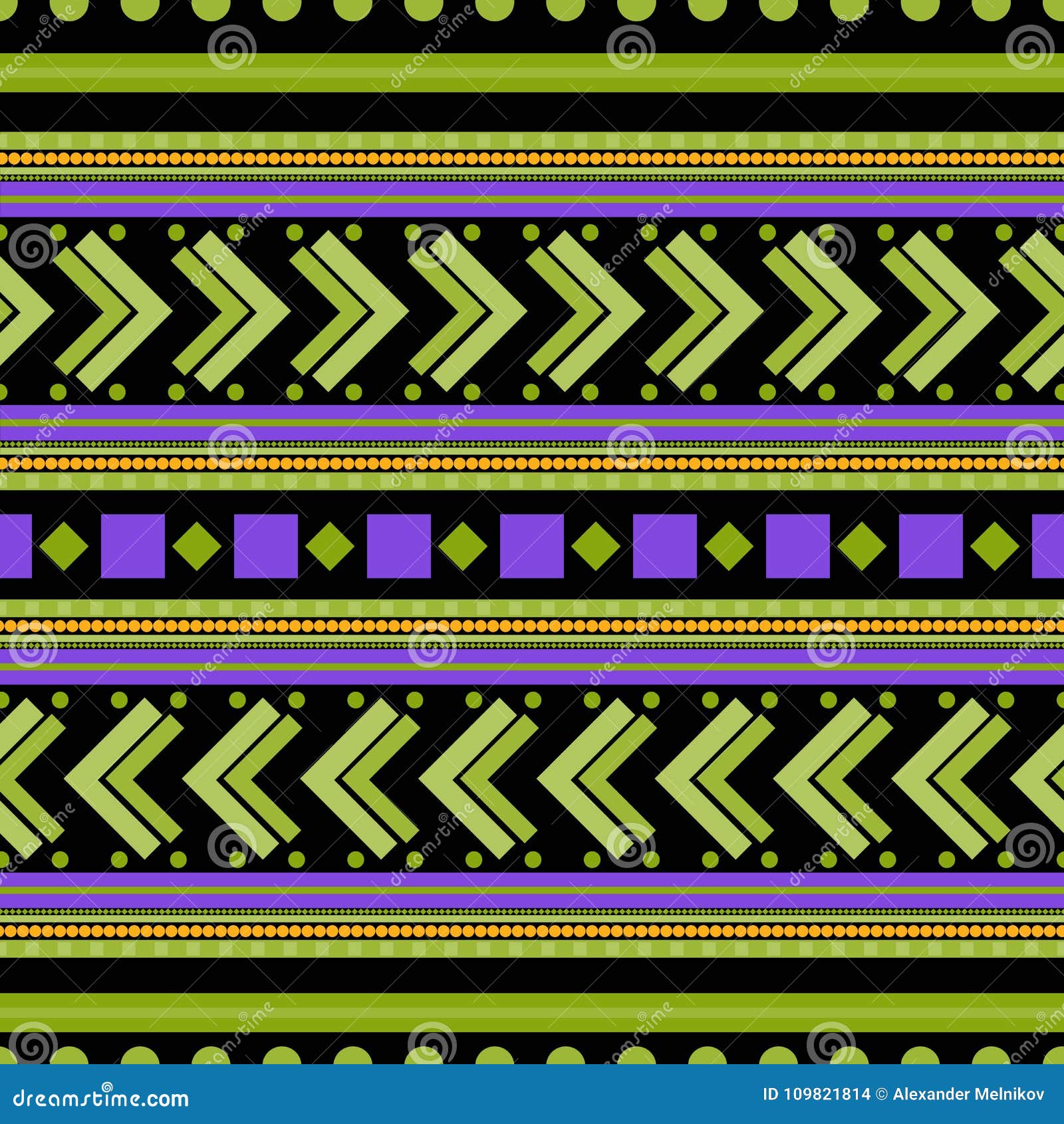 Seamless Repeating Ethnic Pattern Stock Vector - Illustration of peru ...