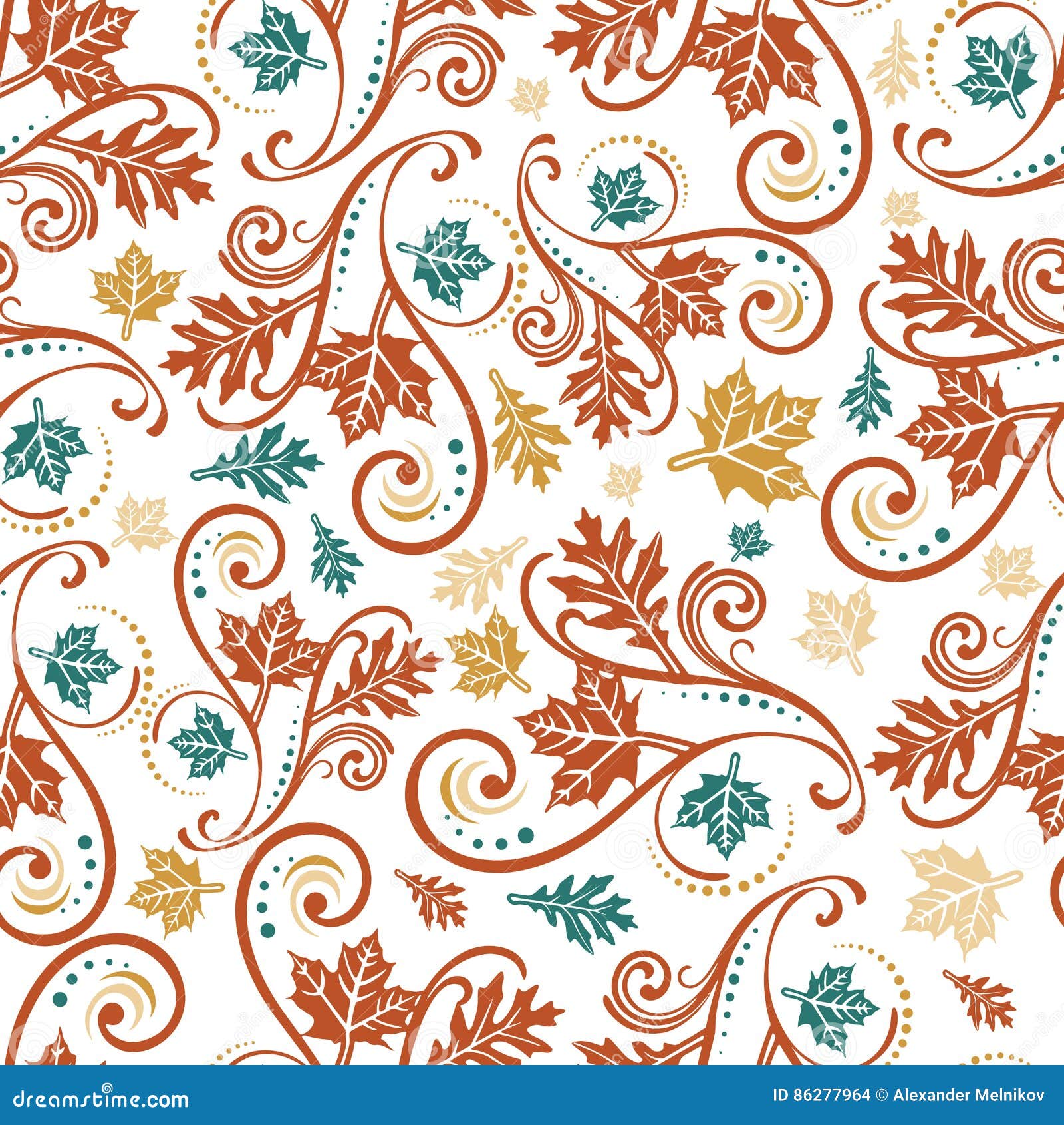 Seamless Repeating Floral Pattern Stock Vector - Illustration of ...