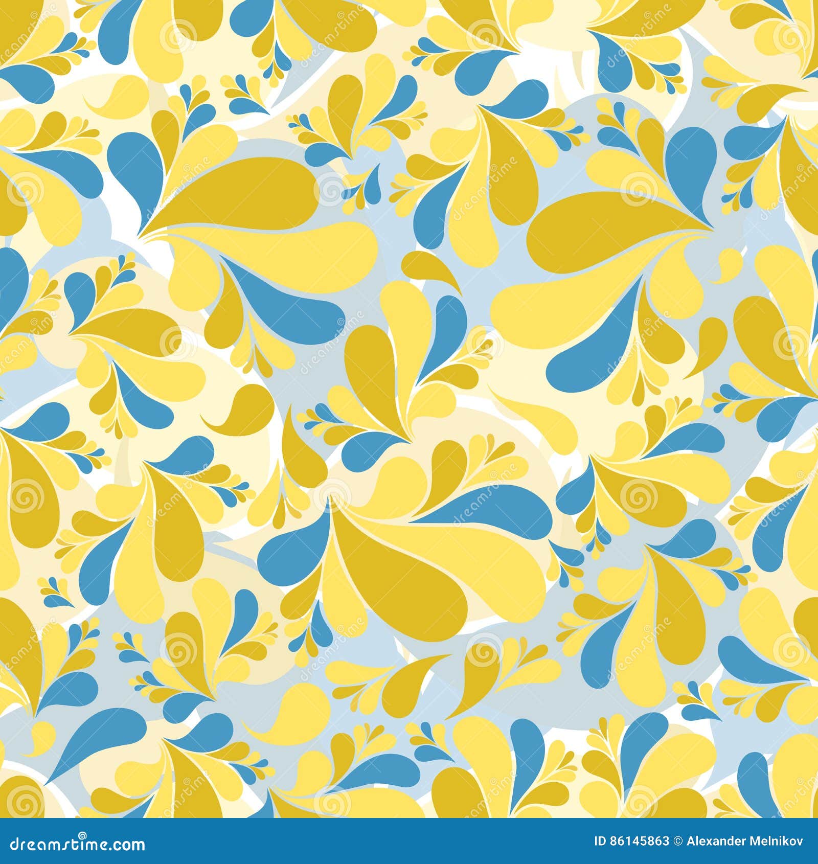 Seamless Repeating Floral Pattern.Vector Stock Vector - Illustration of ...