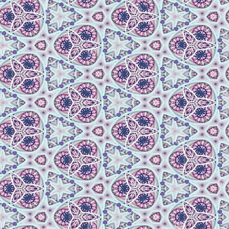 Seamless Repeating Fractal Pattern Stock Illustration - Illustration of ...