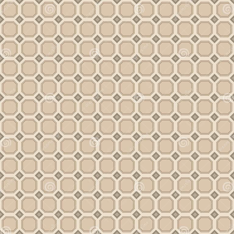 Seamless Repeating Geometric Pattern with Octagons and Diamonds Stock ...