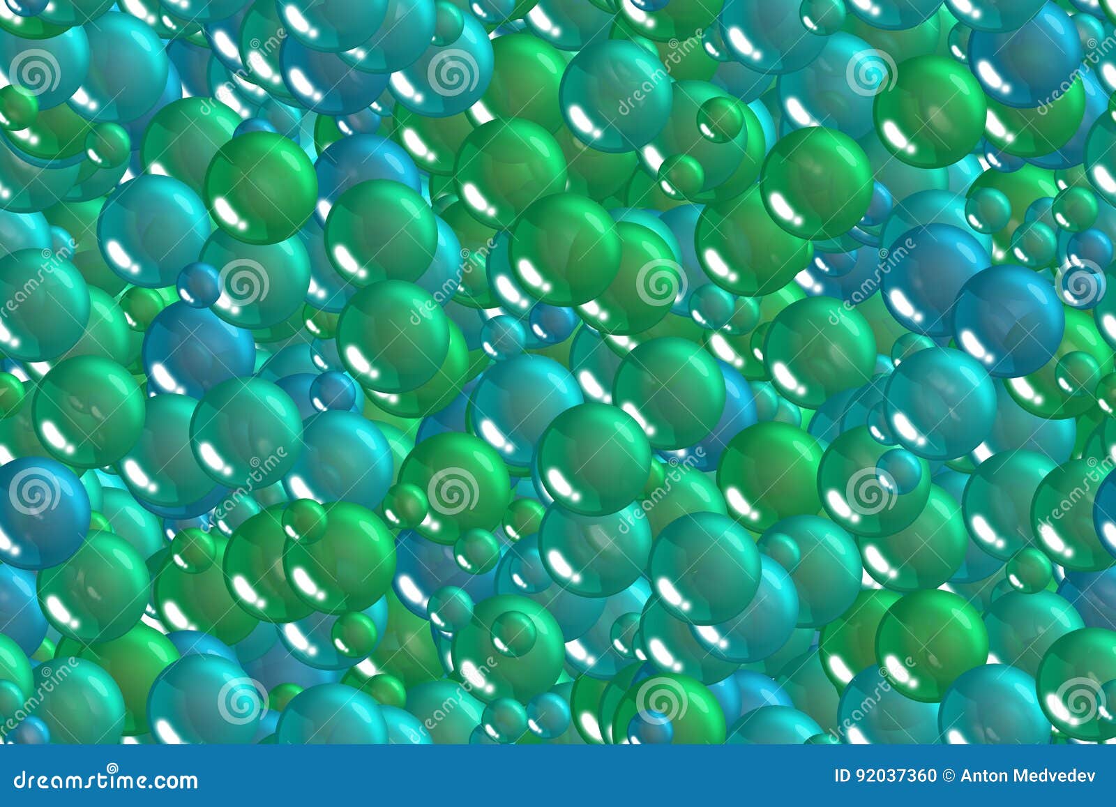 Seamless Repeating Light Blue Spheres Geometry Wrapping Pattern Stock ...