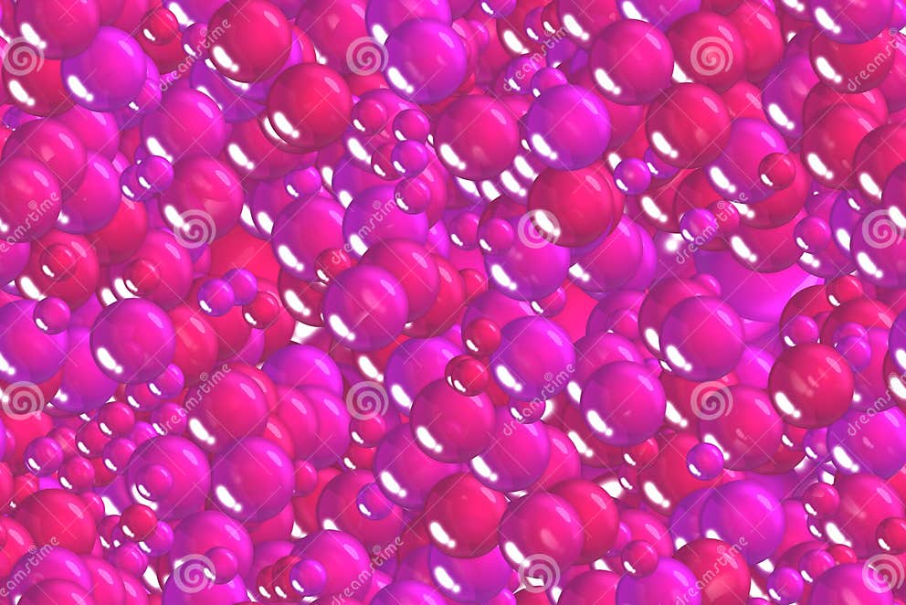 Seamless Repeating Magenta Spheres Tiling Pattern Stock Illustration ...