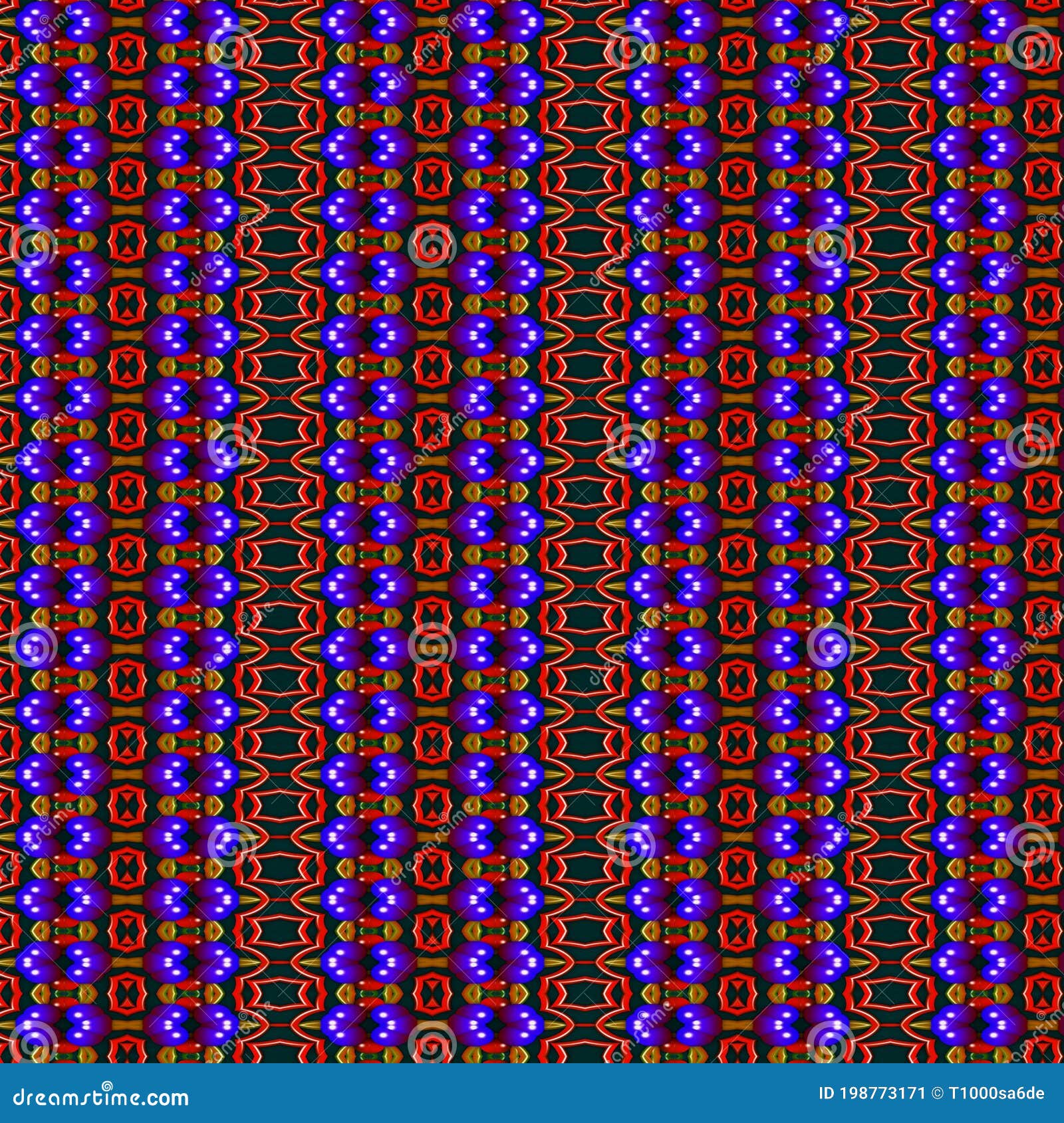 Seamless Repeating Multicolor Patterns. Multiple Squares with Patterns ...