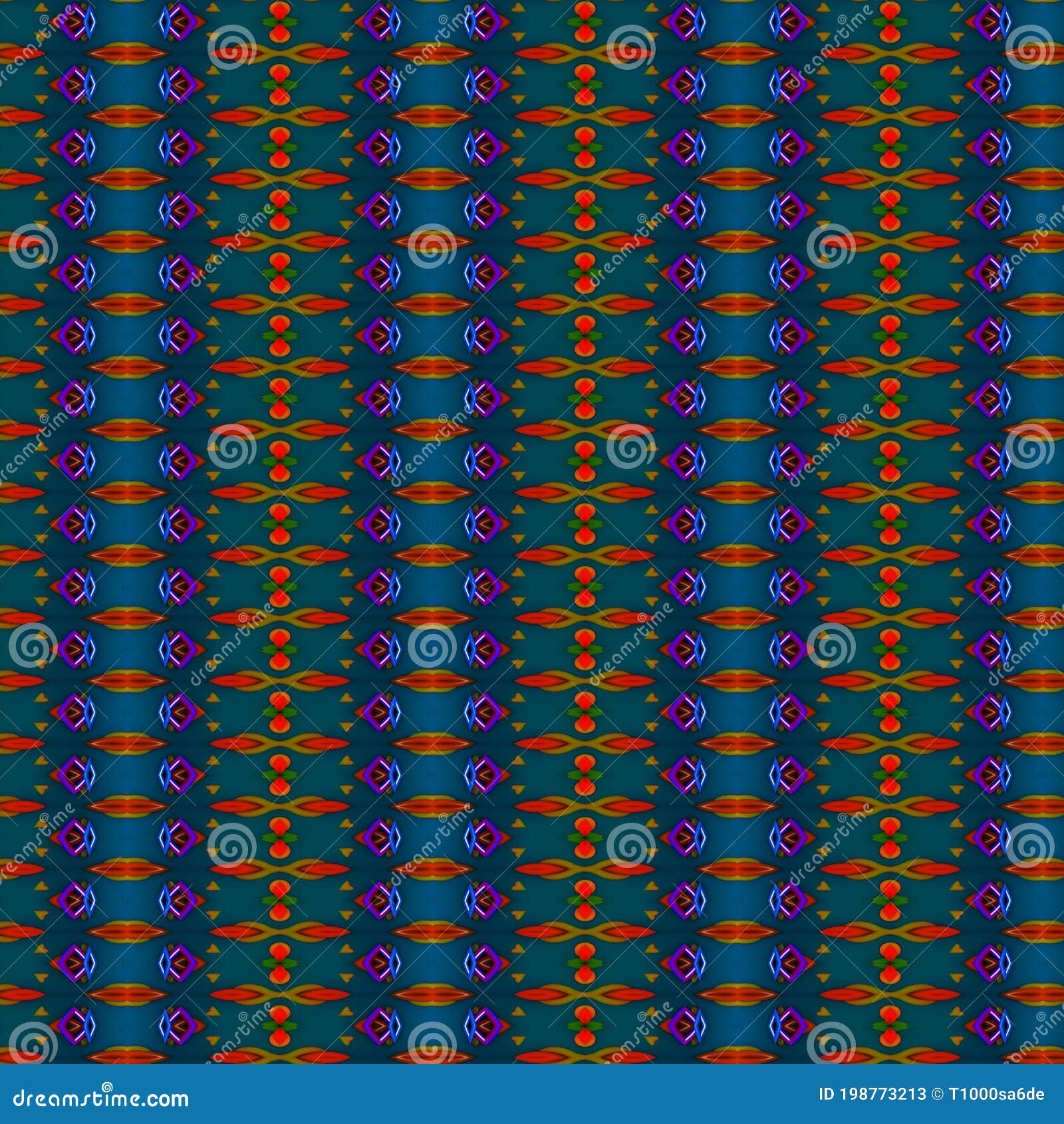 Seamless Repeating Multicolor Patterns. Multiple Squares with Patterns ...