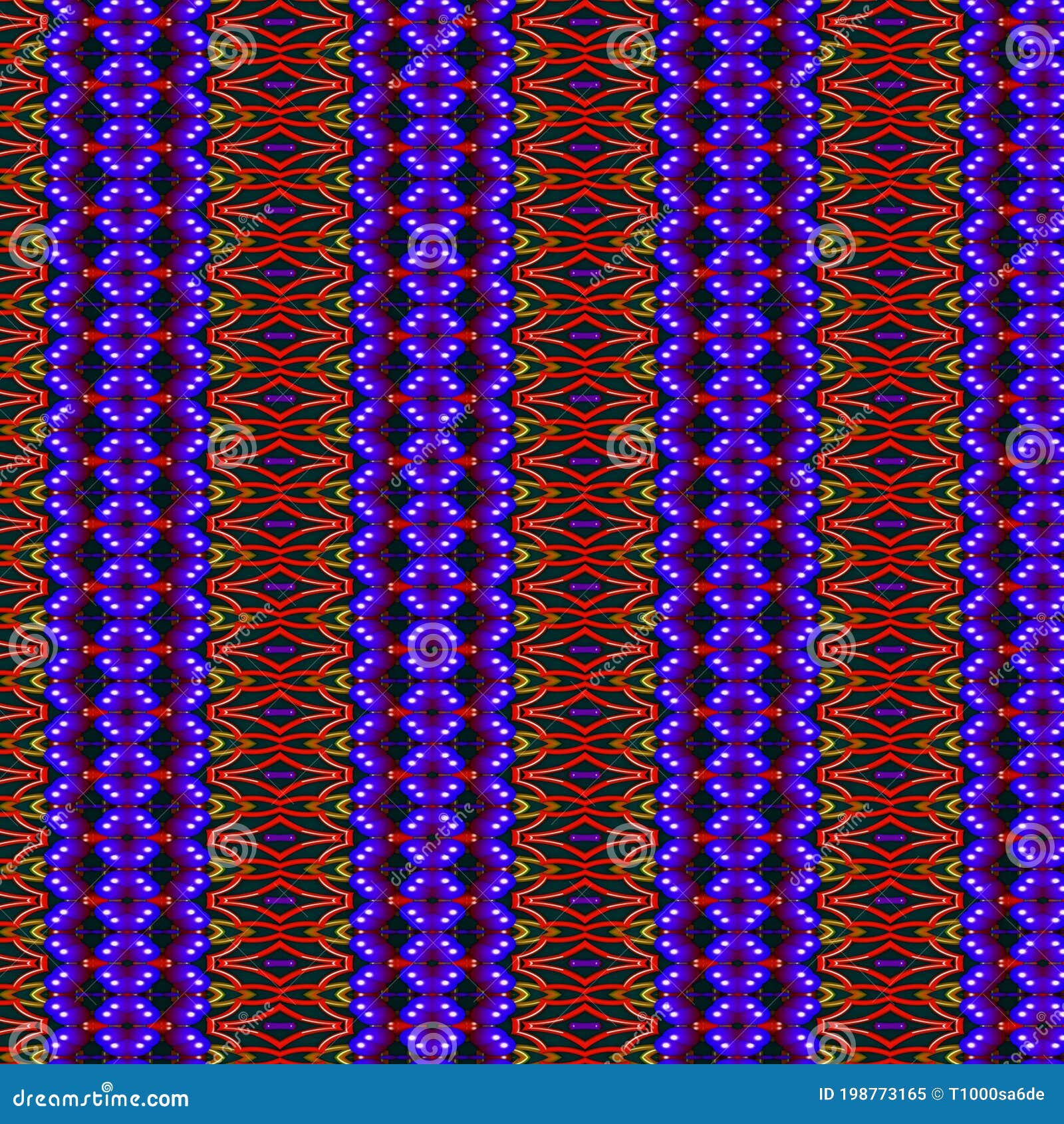 Seamless Repeating Multicolor Patterns. Multiple Squares with Patterns ...