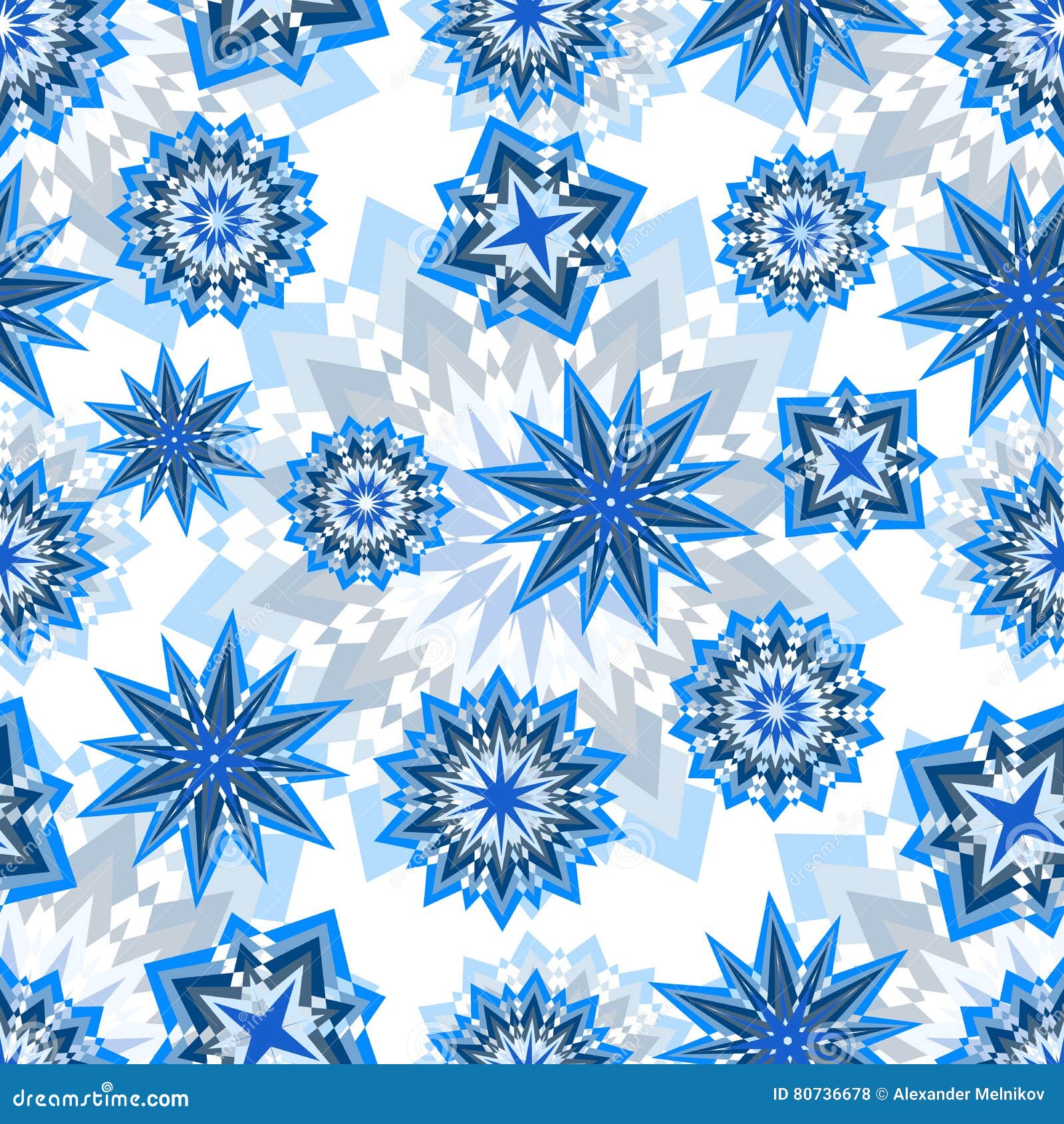 Seamless Repeating Pattern of Abstract Stars Stock Vector ...