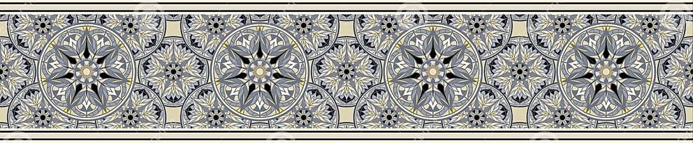 Seamless Repeating Pattern for Border Design Stock Vector ...