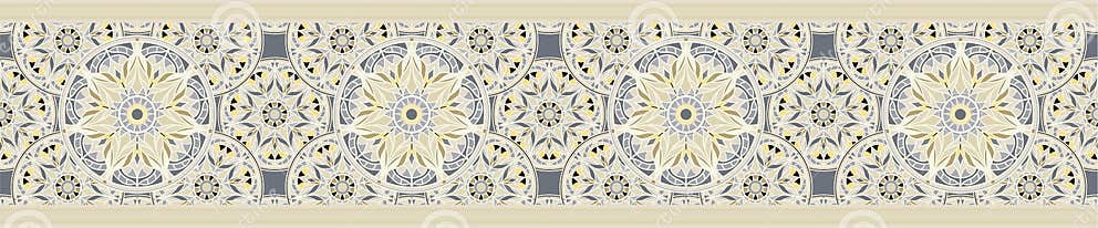 Seamless Repeating Pattern for Border Design Stock Vector ...