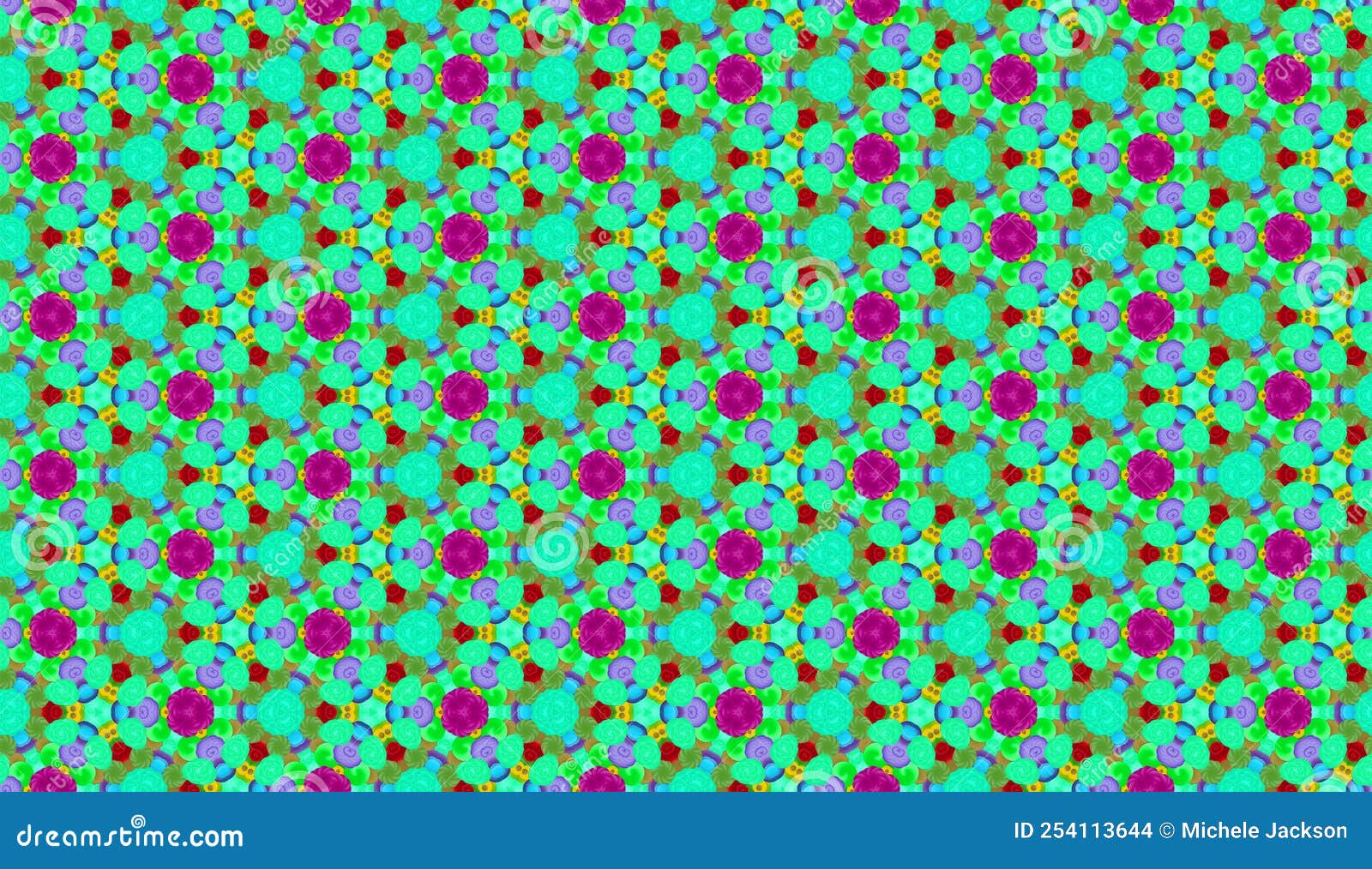 Seamless Repeating Pattern Bright Colorful Small Elements Stock ...