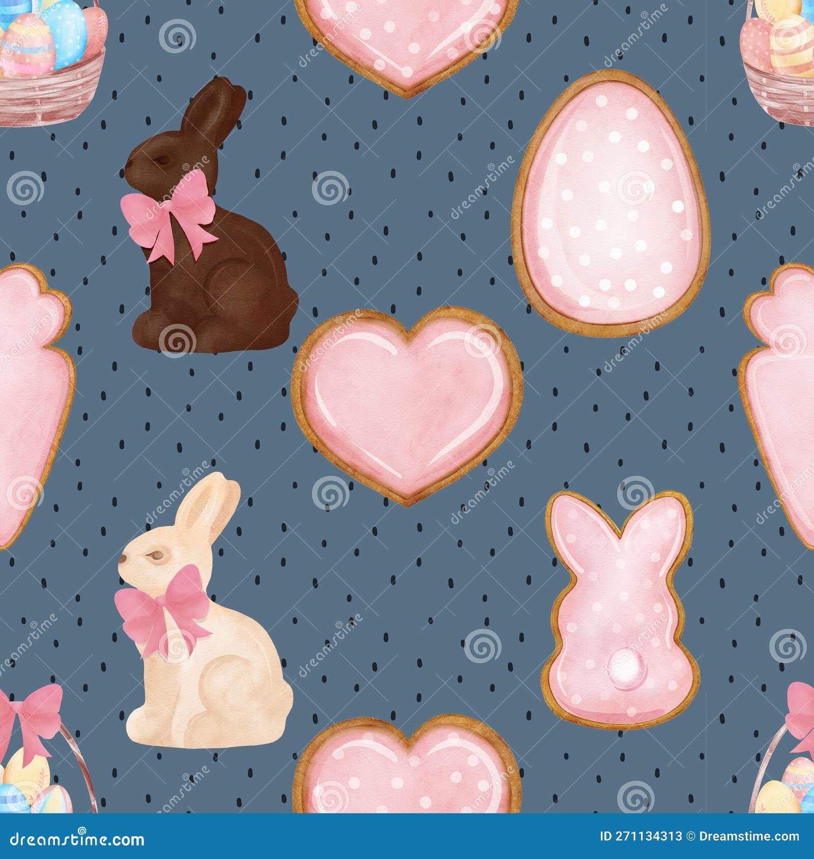Seamless Repeating Pattern Celebrating Festive Easter during Spring ...