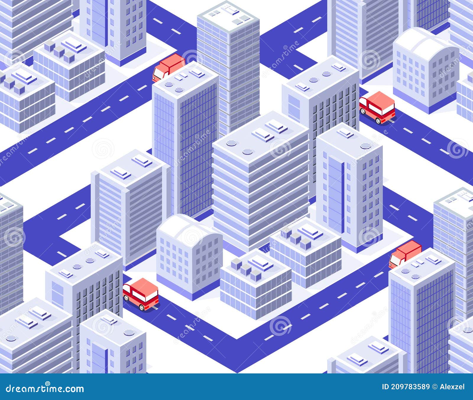 Isometric Architecture Bangkok City Outline. Isometric Infographic With ...
