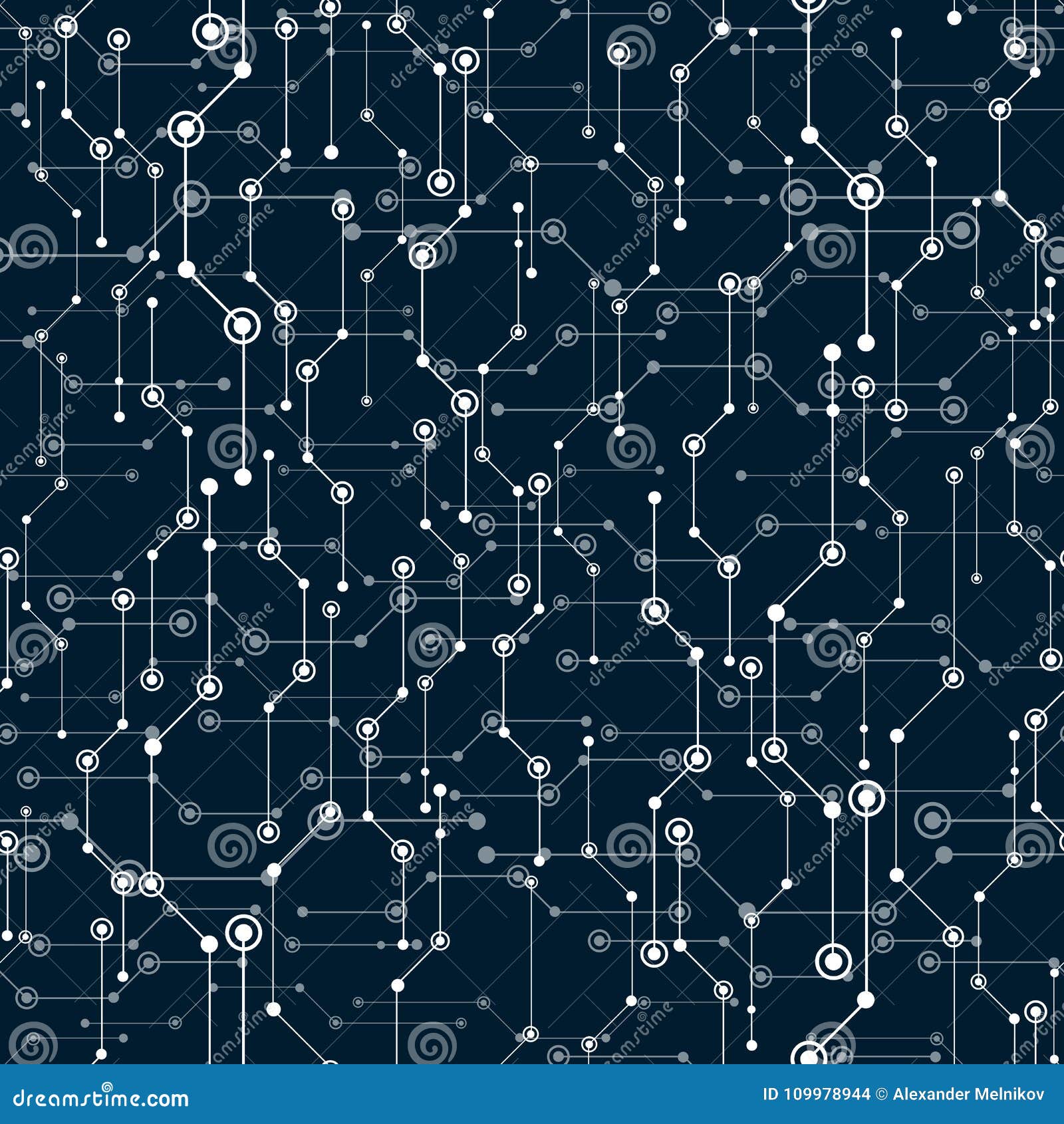 Seamless Repeating Pattern from an Electronic Board Stock Vector ...