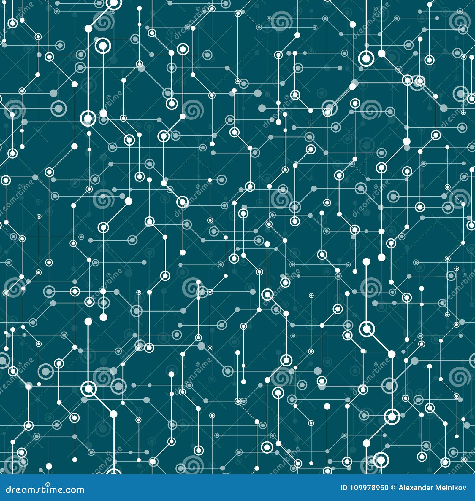 Seamless Repeating Pattern from an Electronic Board Stock Vector ...