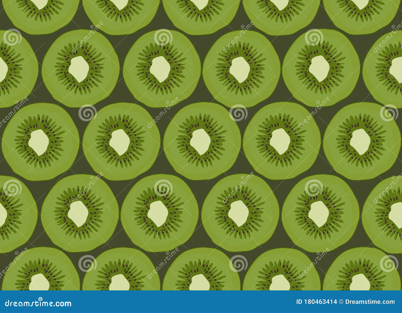 Seamless Repeating Pattern of Kiwi Stock Illustration - Illustration of ...