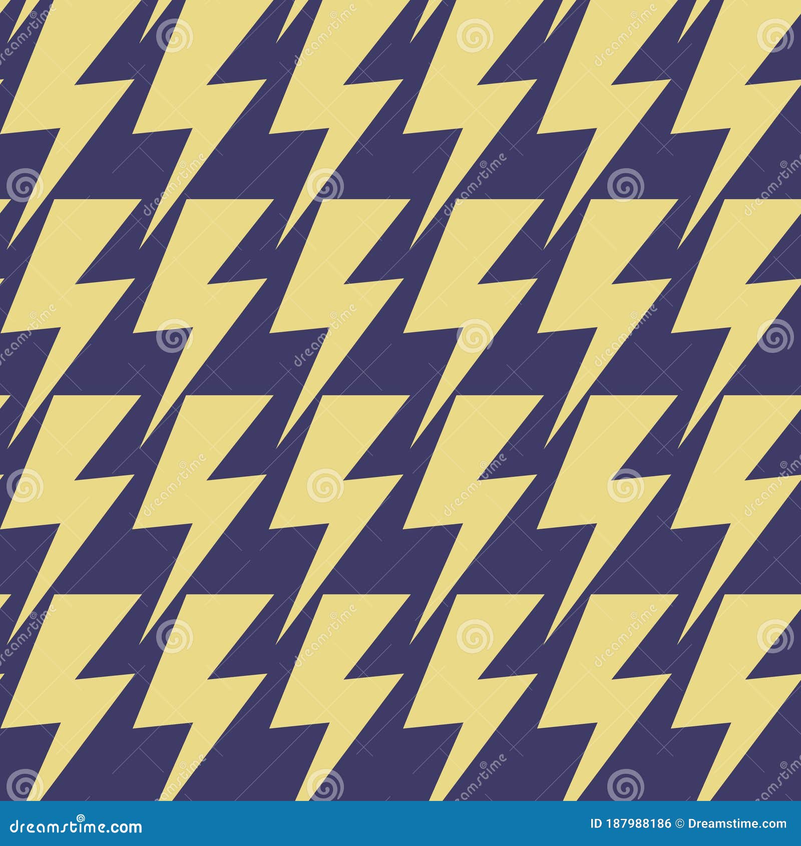 Seamless Repeating Pattern of Lightning Stock Illustration ...